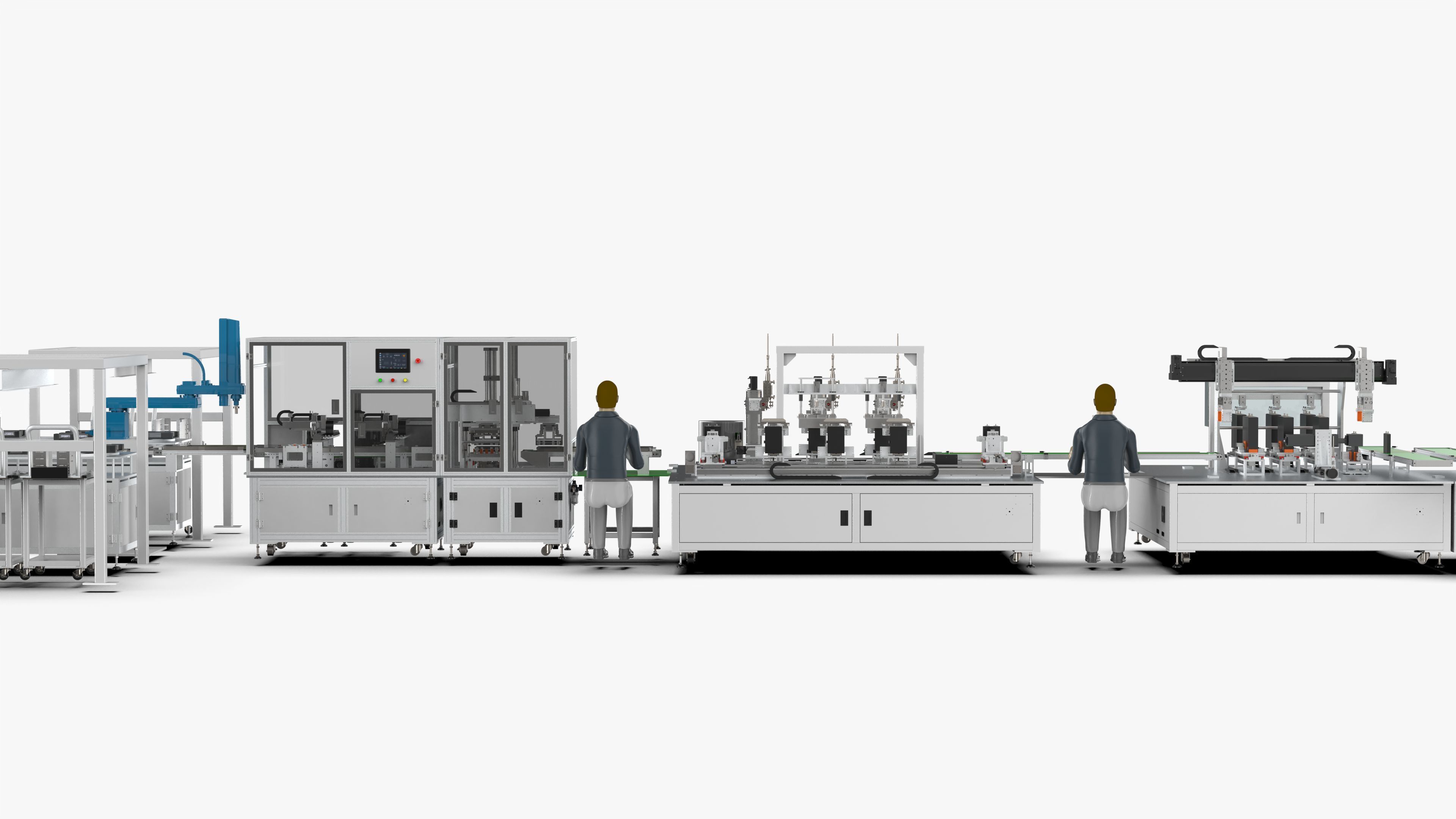Automatic Soft Pack Battery Production Line 3D model | CGTrader