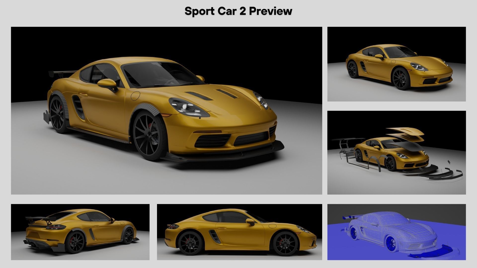 Lowpoly Game Ready Cars with modification free VR / AR / low-poly 3D ...