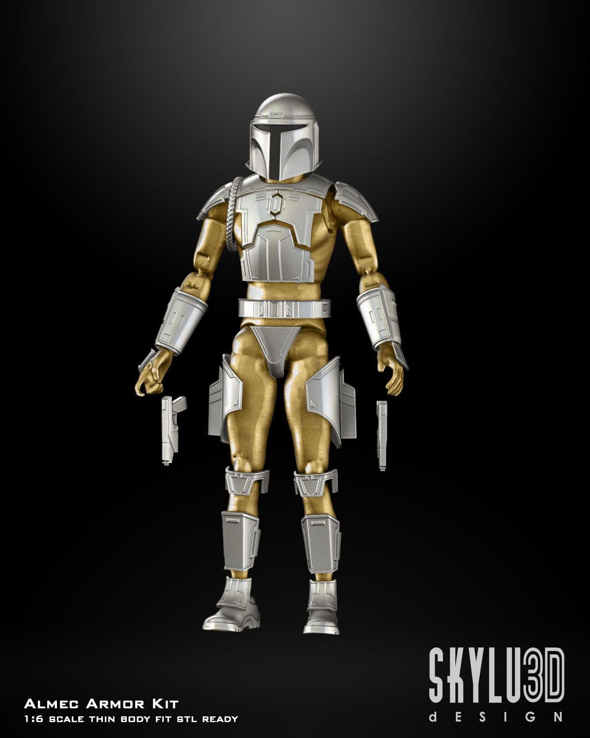 Almec Armor One6 Scale Custom 3D Print STL files 3D model 3D printable ...