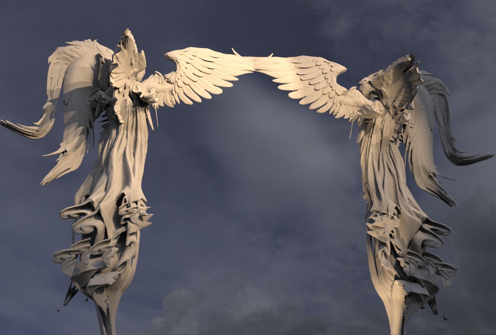 Heavens Arch Angels 3D model | CGTrader