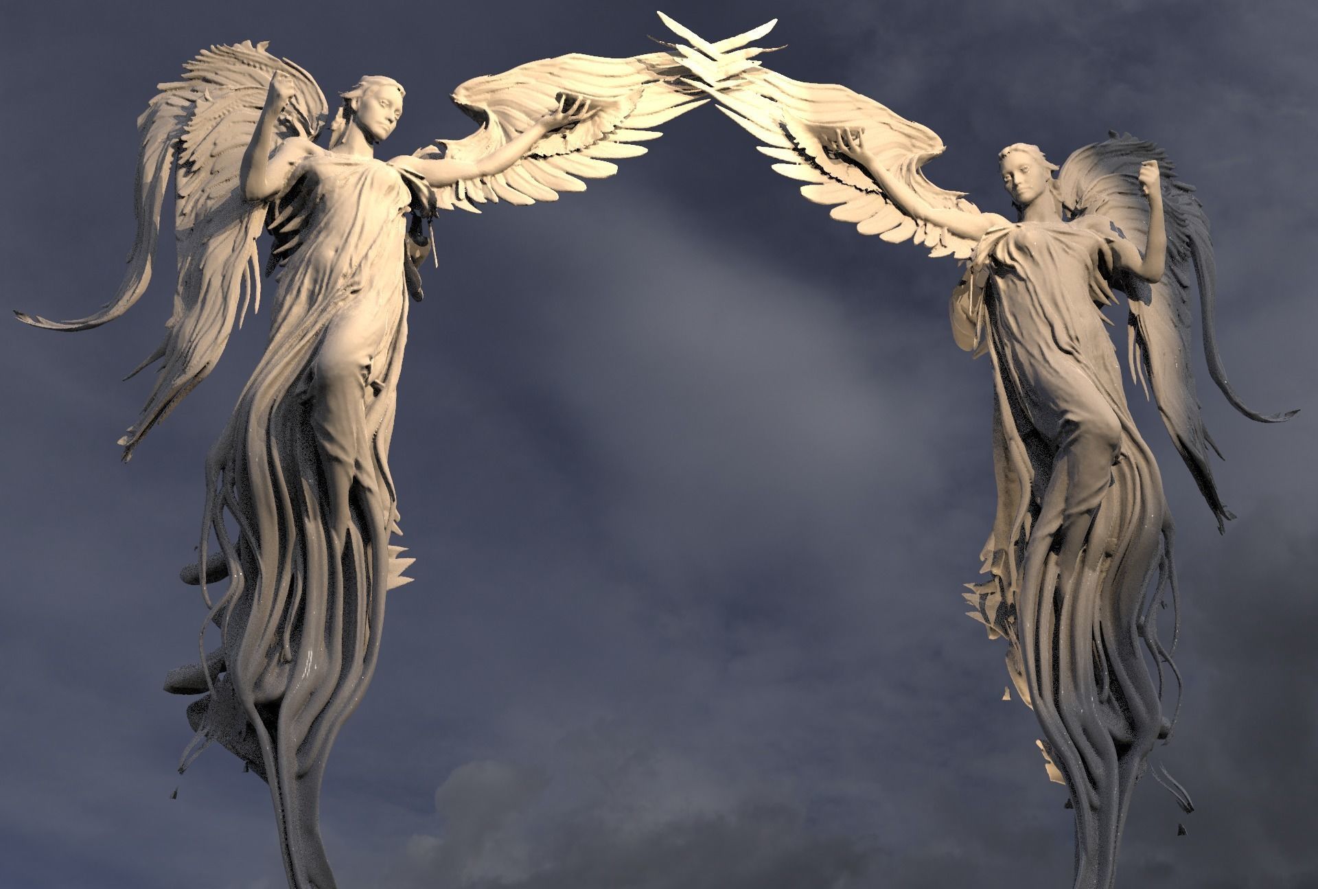 Heavens Arch Angels 3D model | CGTrader