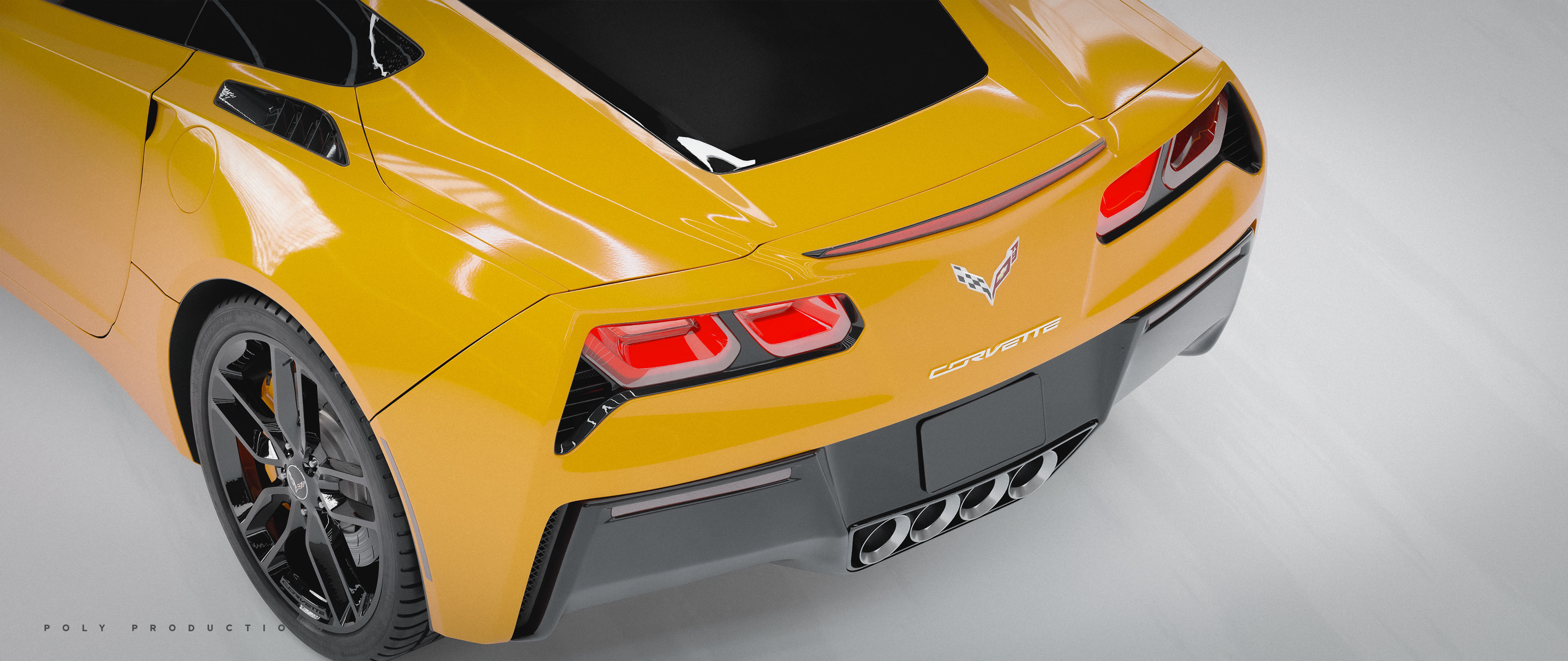 Corvette Stingray Realistic 3D Model free 3D model rigged | CGTrader