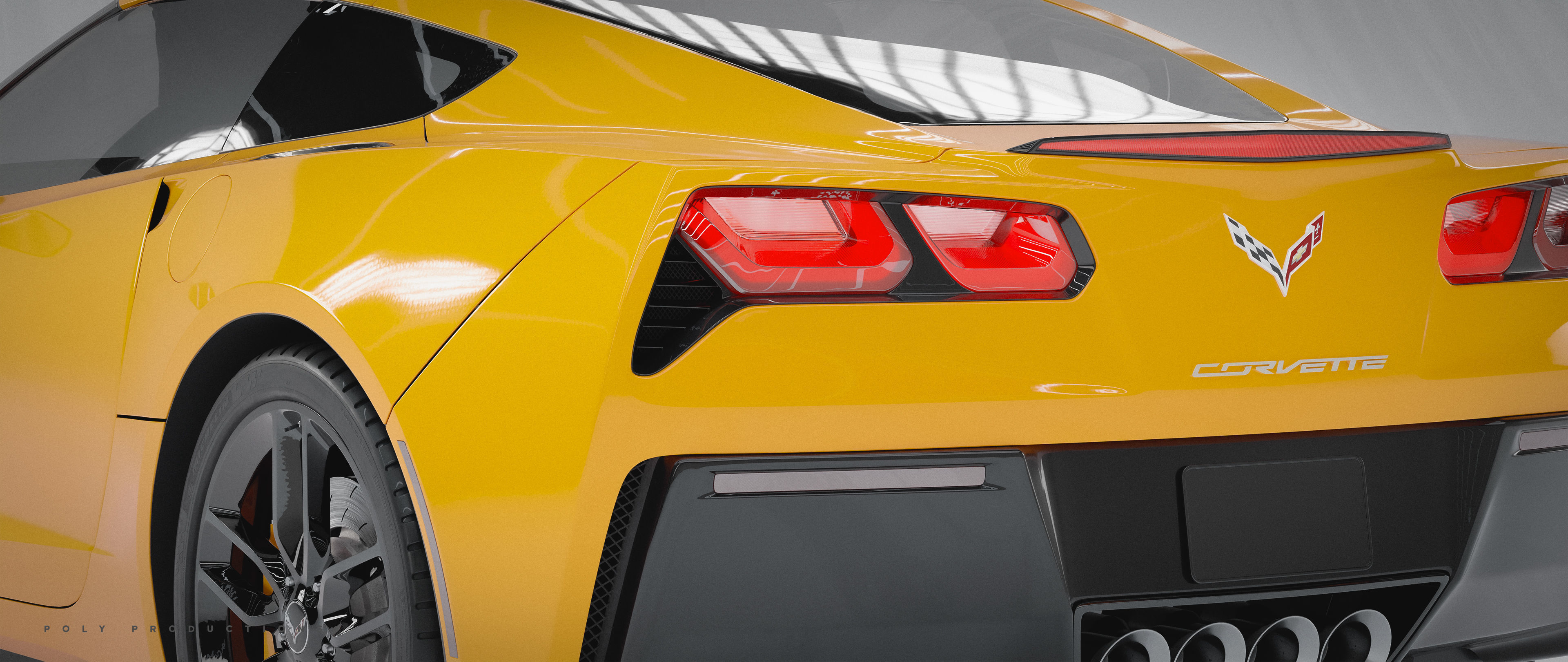 Corvette Stingray Realistic 3D Model free 3D model rigged | CGTrader