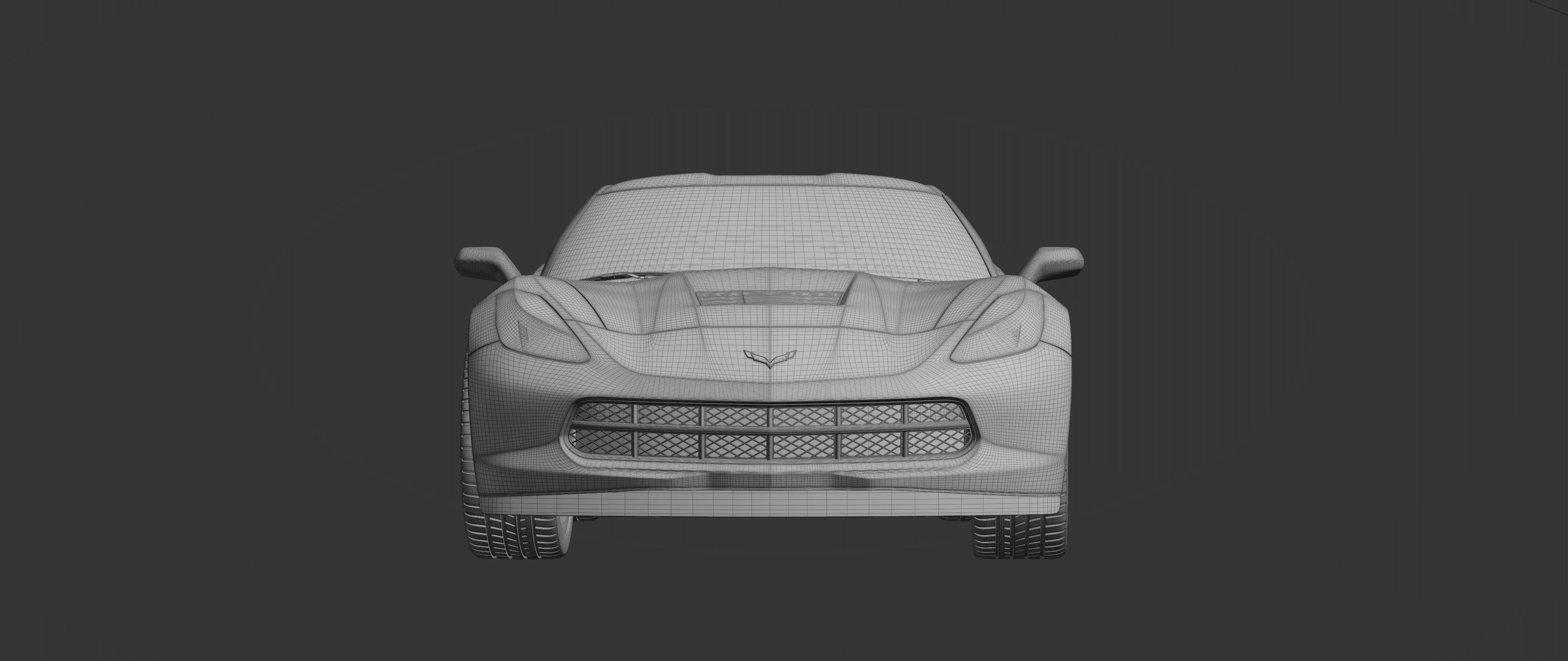 Corvette Stingray Realistic 3D Model free 3D model rigged | CGTrader