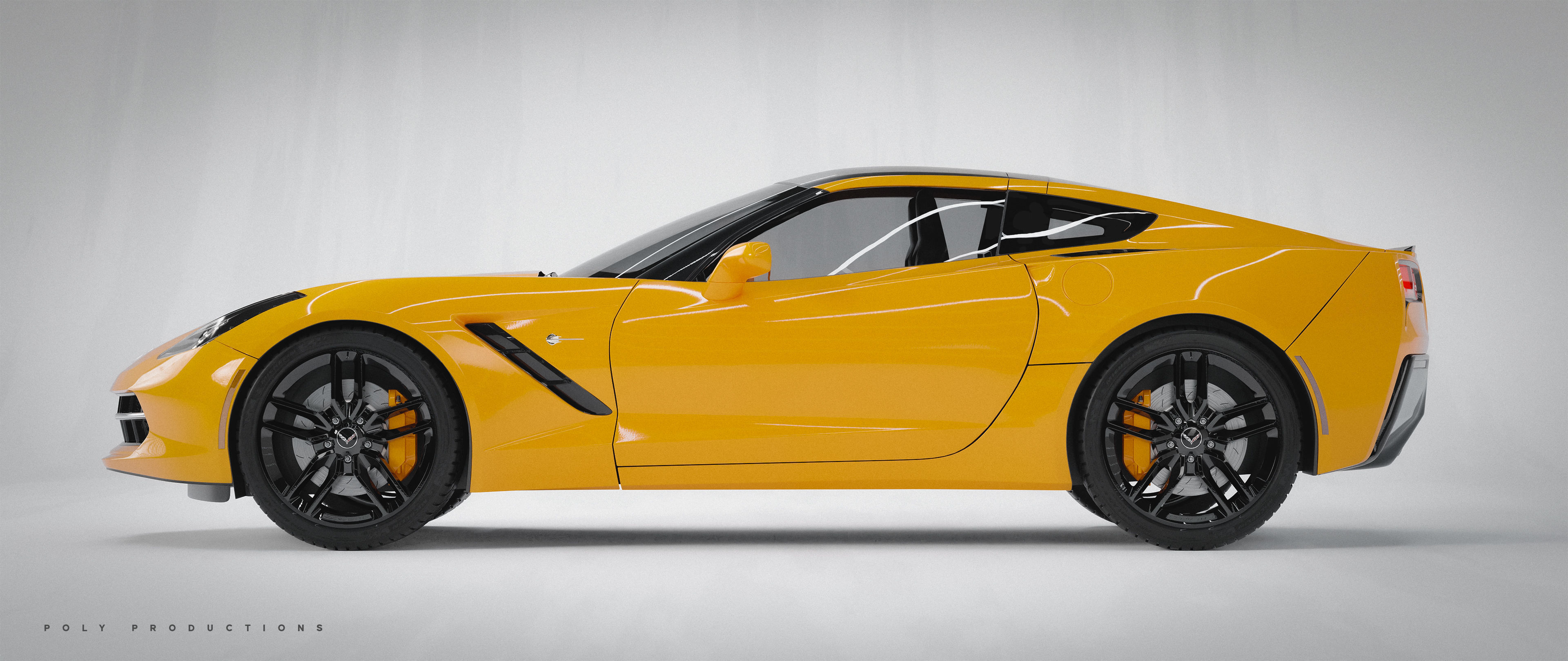 Corvette Stingray Realistic 3D Model free 3D model rigged | CGTrader