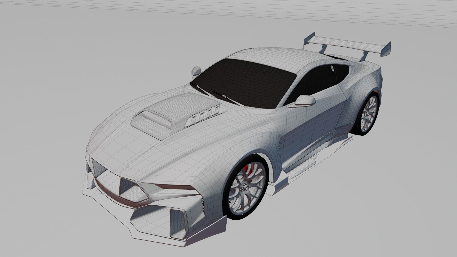 Muscle Car Bodykit 3D model | CGTrader