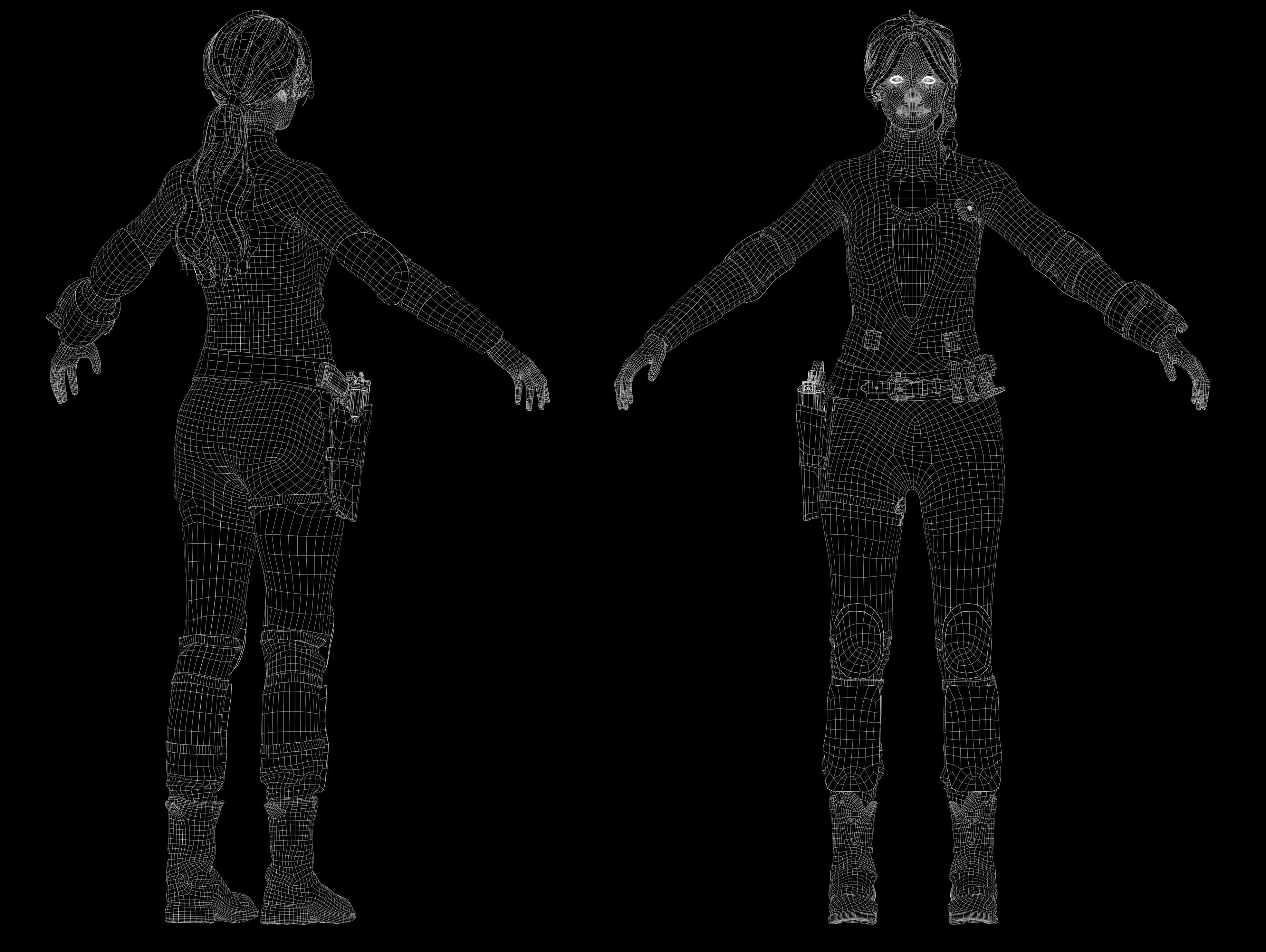 3D model Lucy MacLean from Fallout VR / AR / low-poly | CGTrader