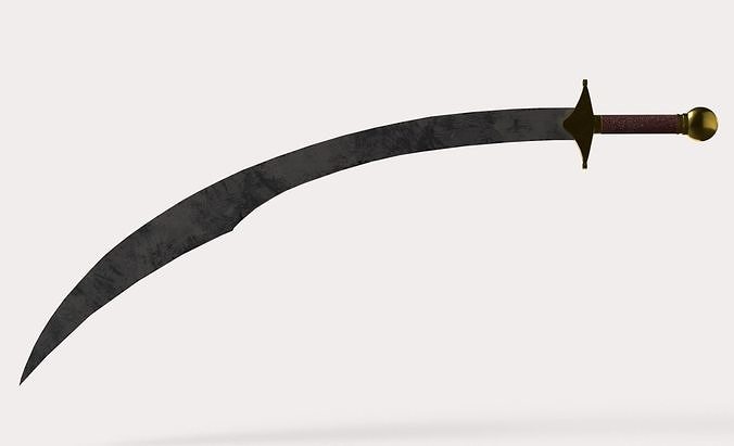 3D model arabian sword VR / AR / low-poly | CGTrader