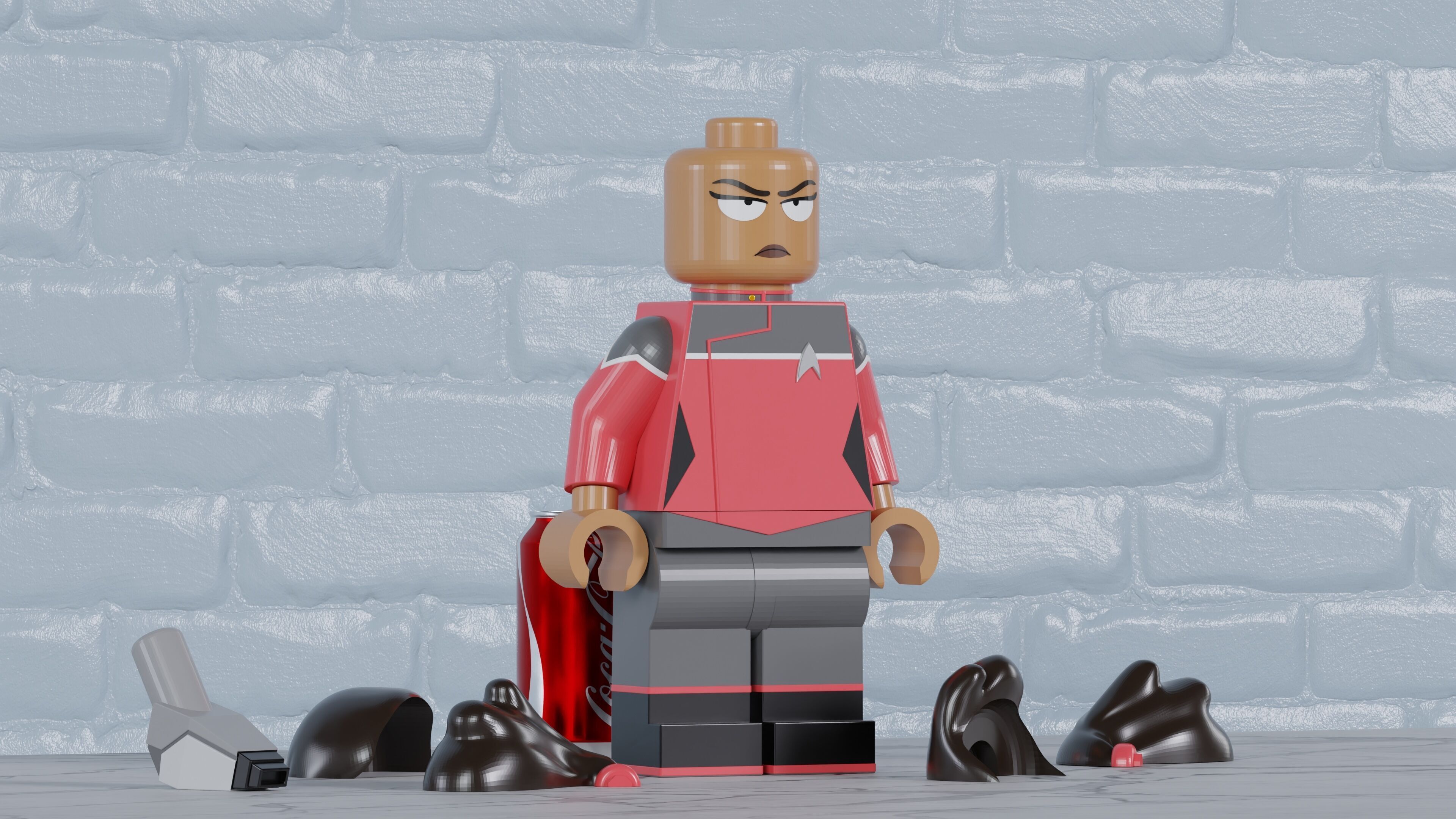 Beckett Mariner Lego Maxifig - Fully Articulated 3D model 3D printable ...