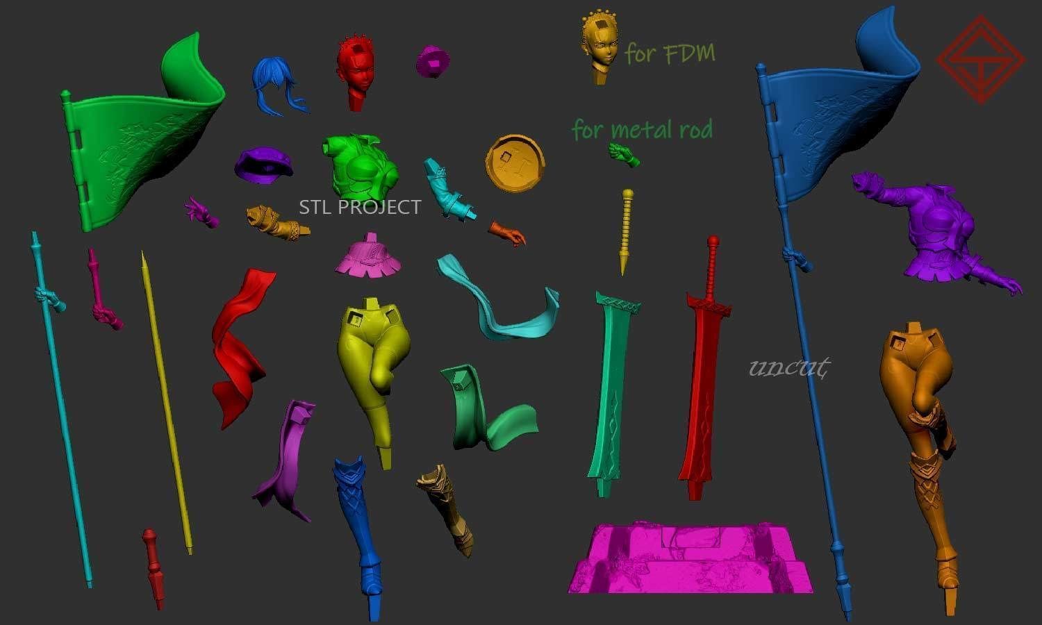 Virginia 3D model 3D printable | CGTrader