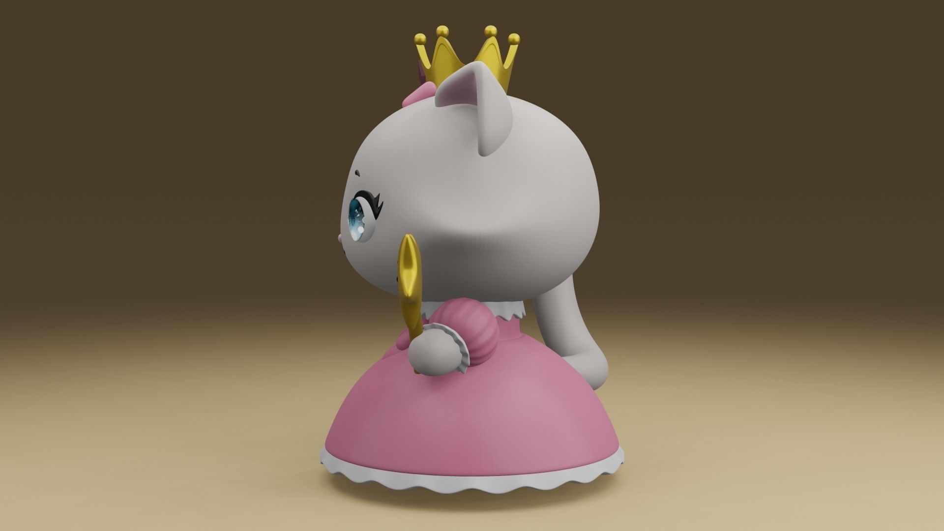 CAT princess 3D model 3D printable | CGTrader