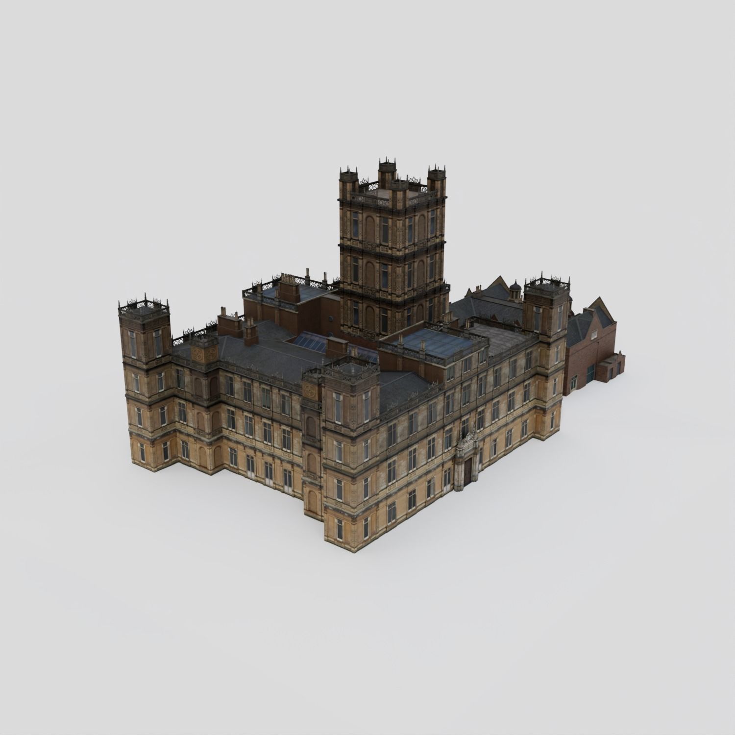 Highclere Castle 3D model | CGTrader
