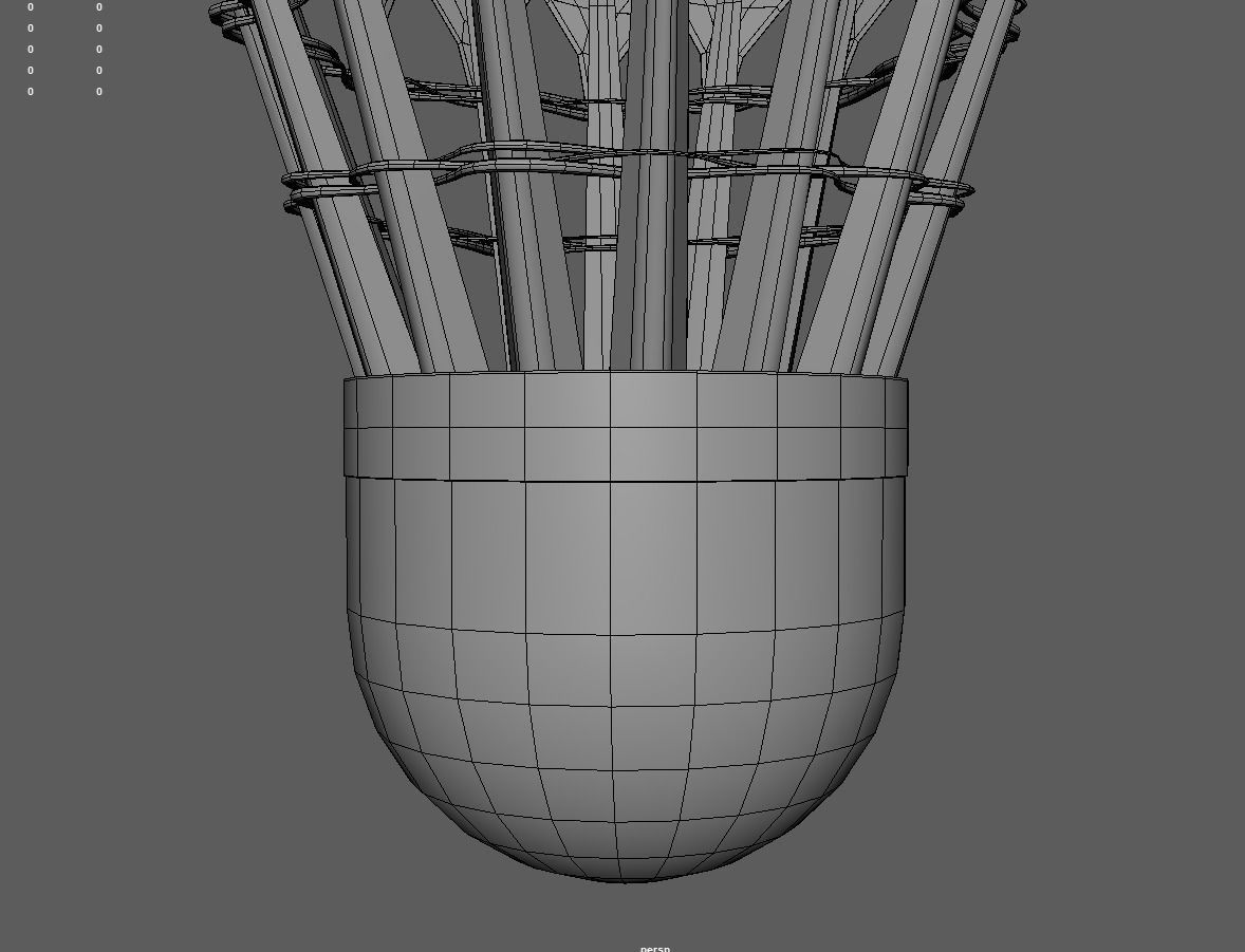 3D model Shuttlecock Badminton 3d Model VR / AR / low-poly | CGTrader