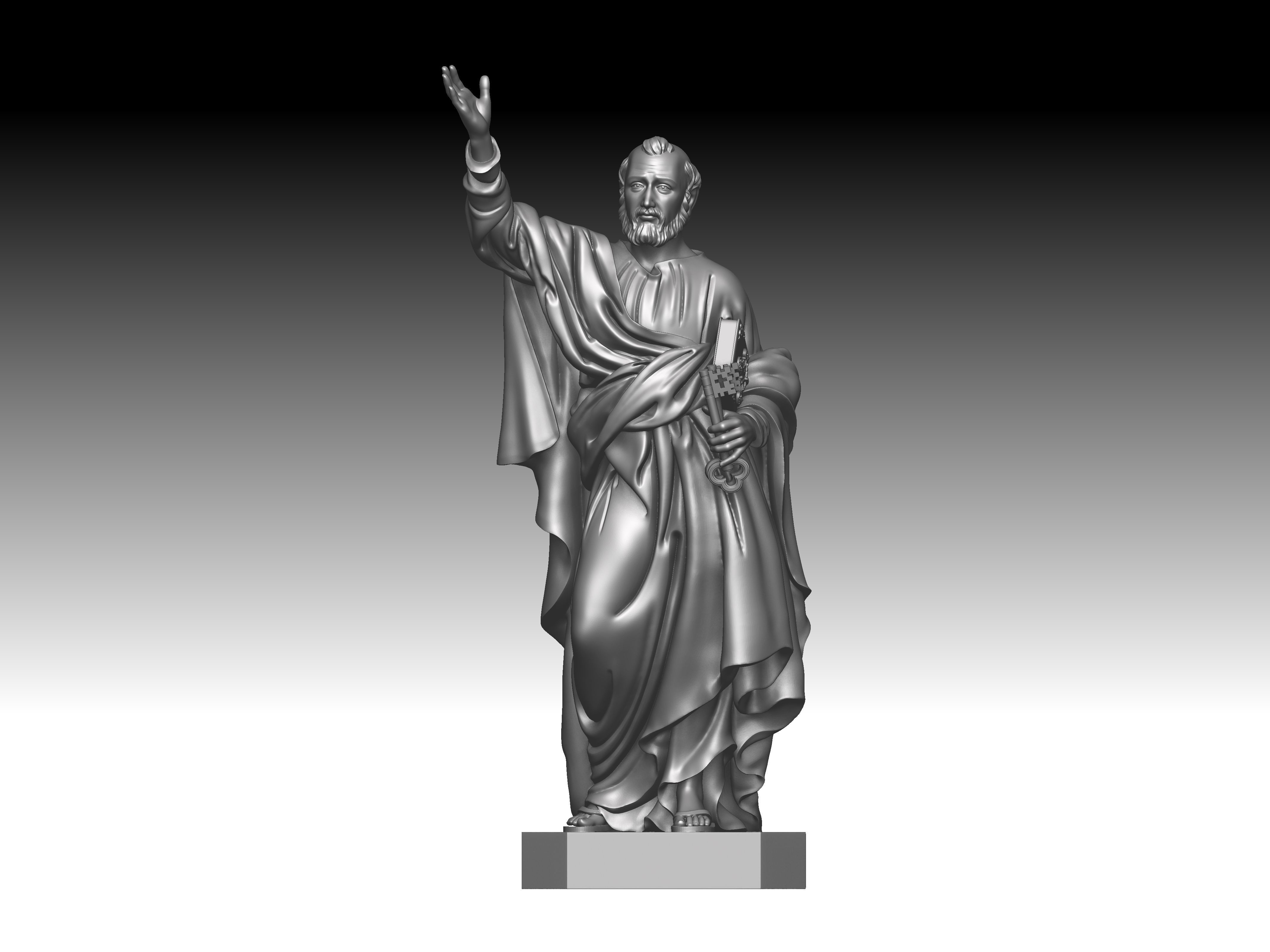 3D model of Saint Peter 3D model 3D printable | CGTrader