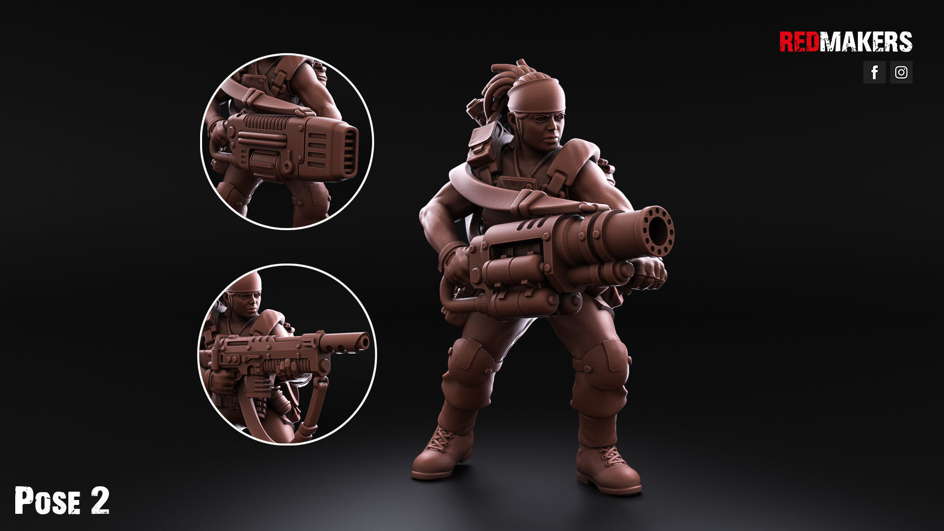 Female Jungle Fighters - Special Weapons - Imperial Force 3D model 3D ...
