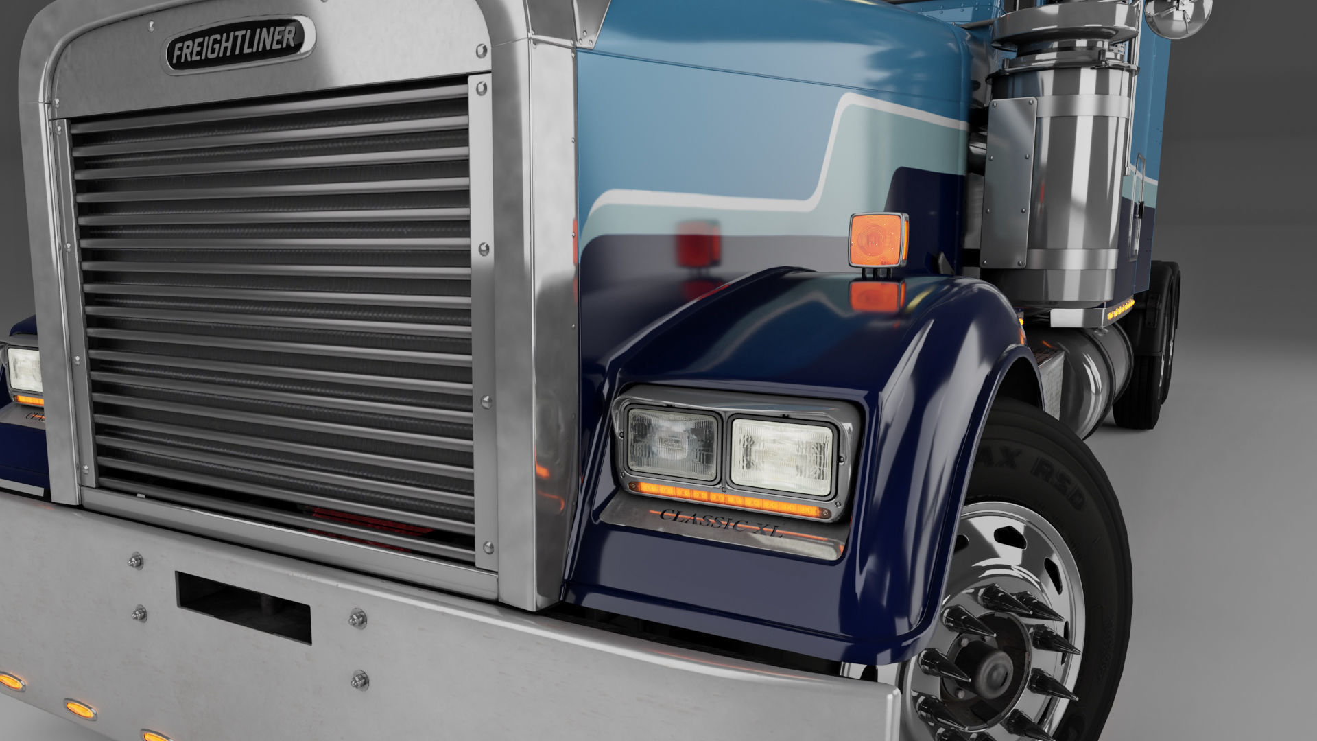 Freightliner FLD 132 Classic XL 3D model | CGTrader