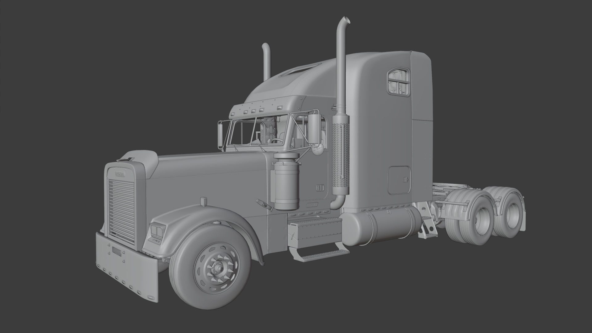 Freightliner FLD 132 Classic XL 3D model | CGTrader