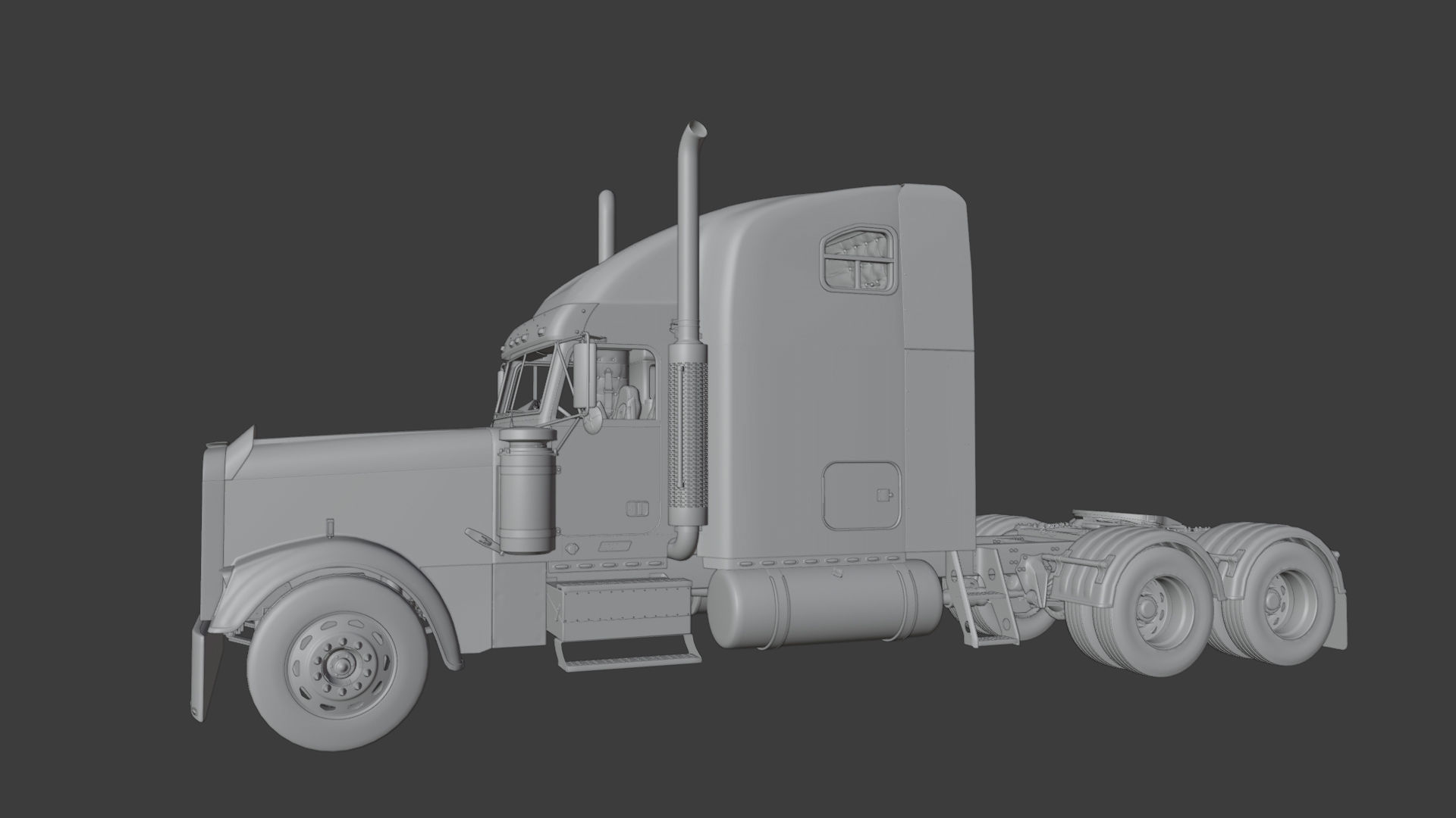 Freightliner FLD 132 Classic XL 3D model | CGTrader