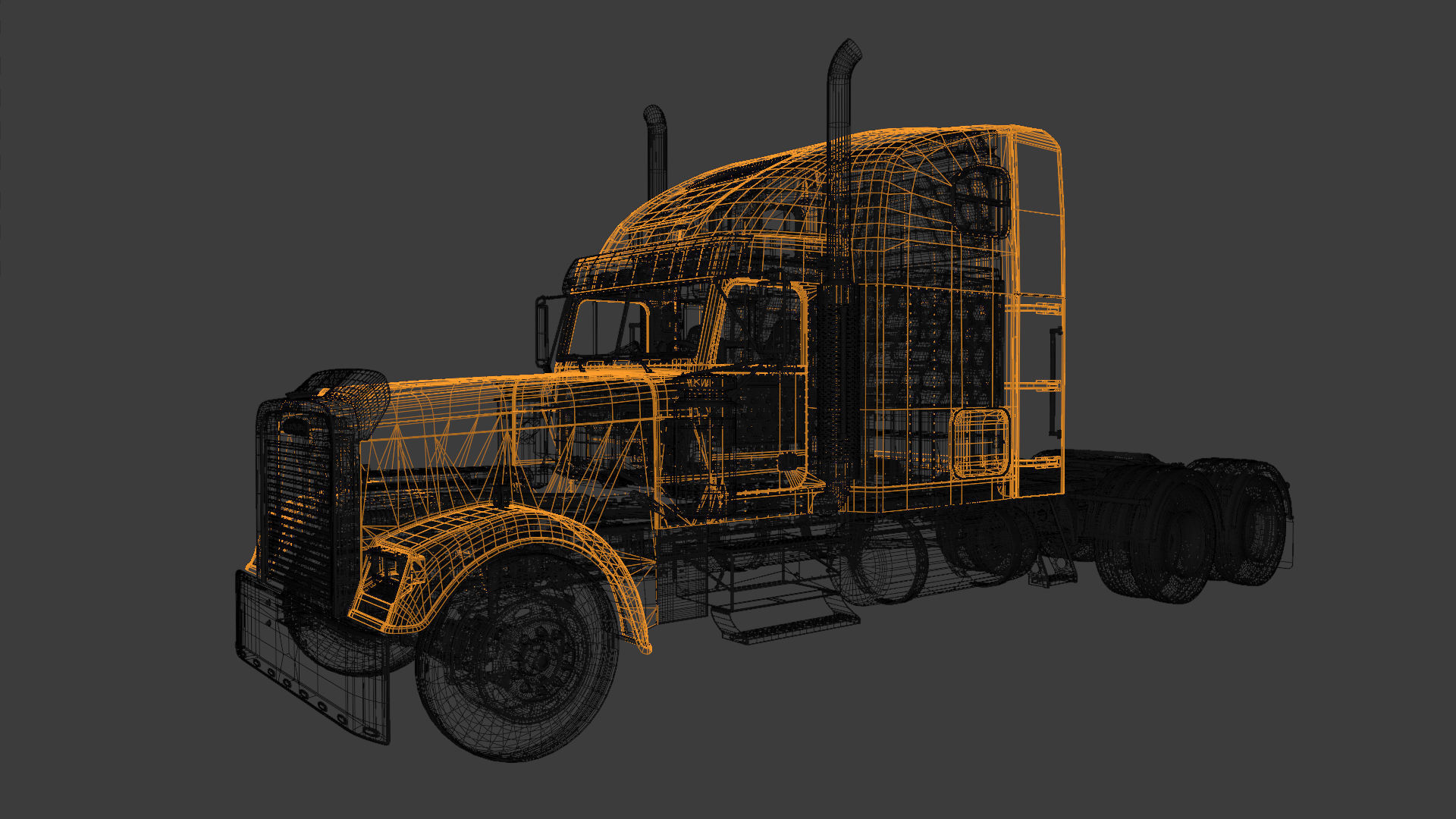 Freightliner FLD 132 Classic XL 3D model | CGTrader