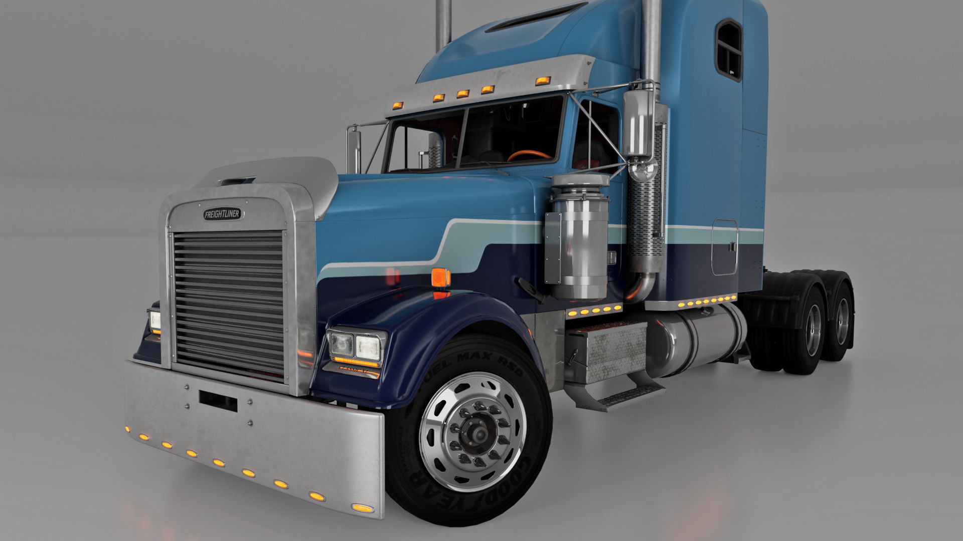 Freightliner FLD 132 Classic XL 3D model | CGTrader