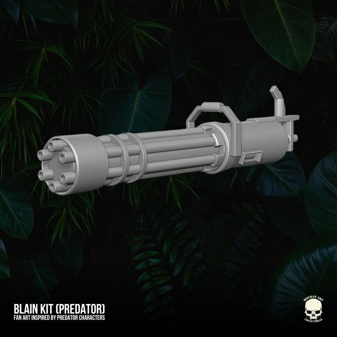 Blain Predator fan art kit 3D printable Files For Action Figures 3D ...