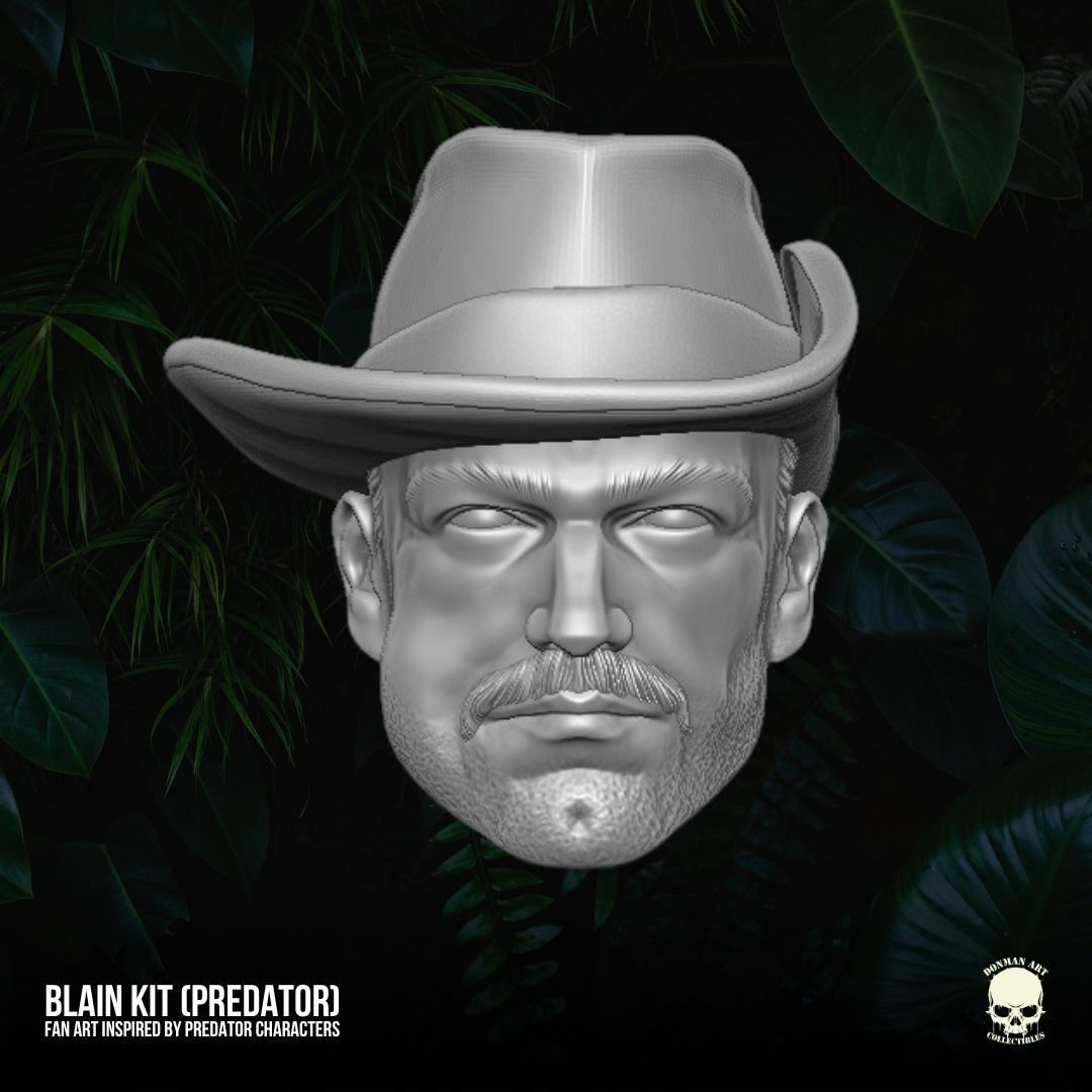 Blain Predator fan art kit 3D printable Files For Action Figures 3D ...