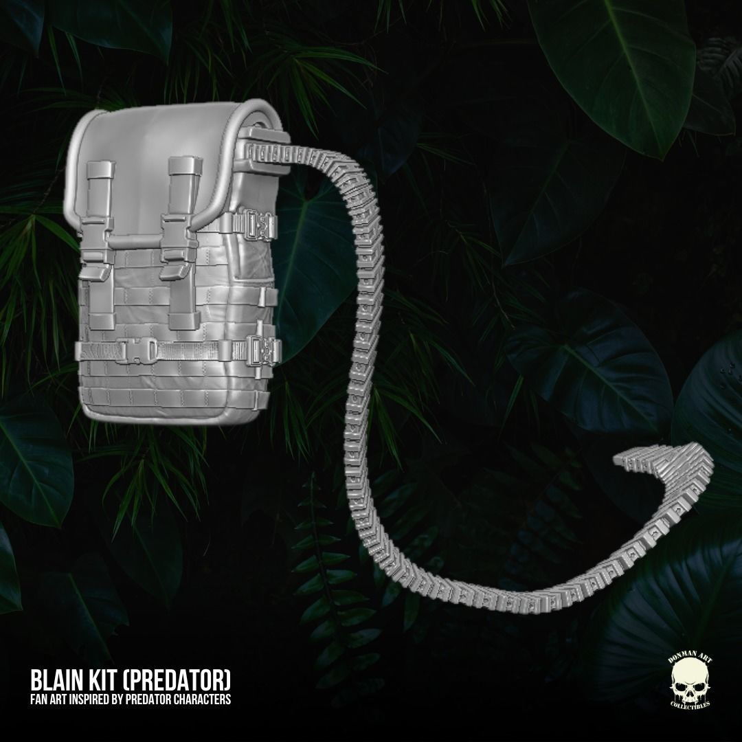 Blain Predator fan art kit 3D printable Files For Action Figures 3D ...