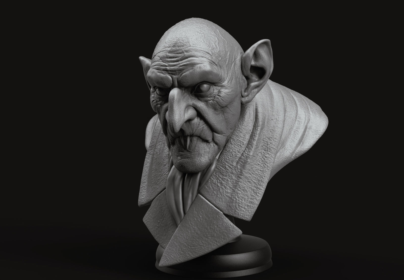 NOSFERATU BUST 3D model 3D printable | CGTrader