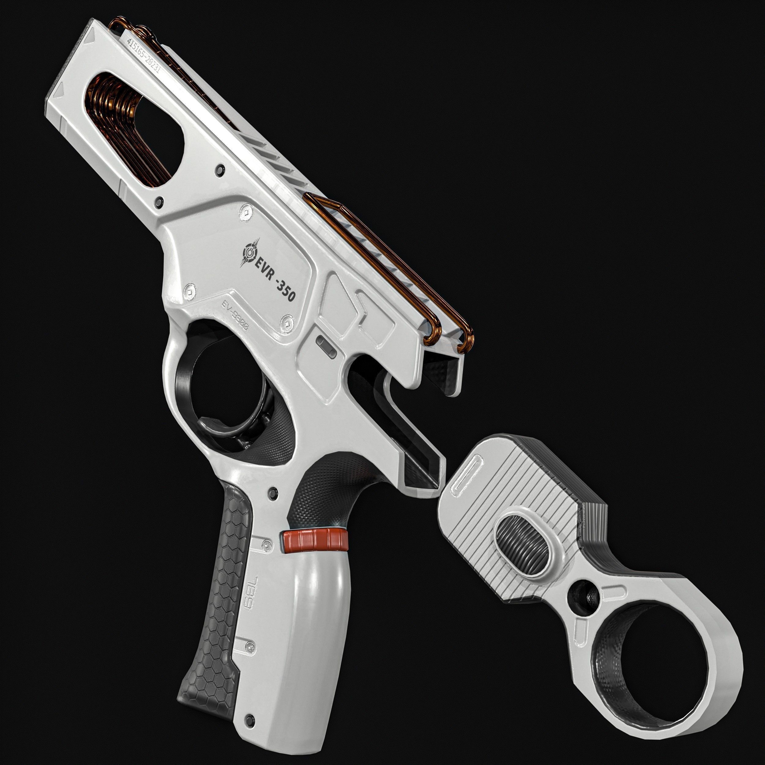 3D model Sci-Fi Laser Plasma Pistol VR / AR / low-poly | CGTrader