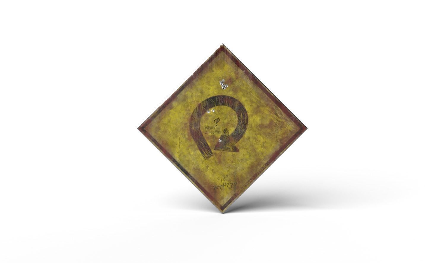 3D model Apocalyptic Road Signs VR / AR / low-poly | CGTrader