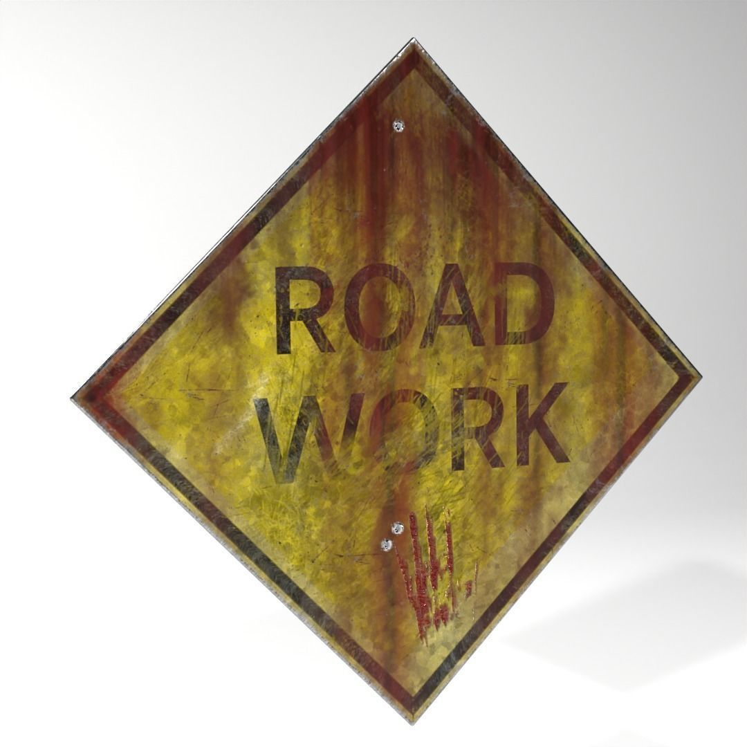 3D model Apocalyptic Road Signs VR / AR / low-poly | CGTrader