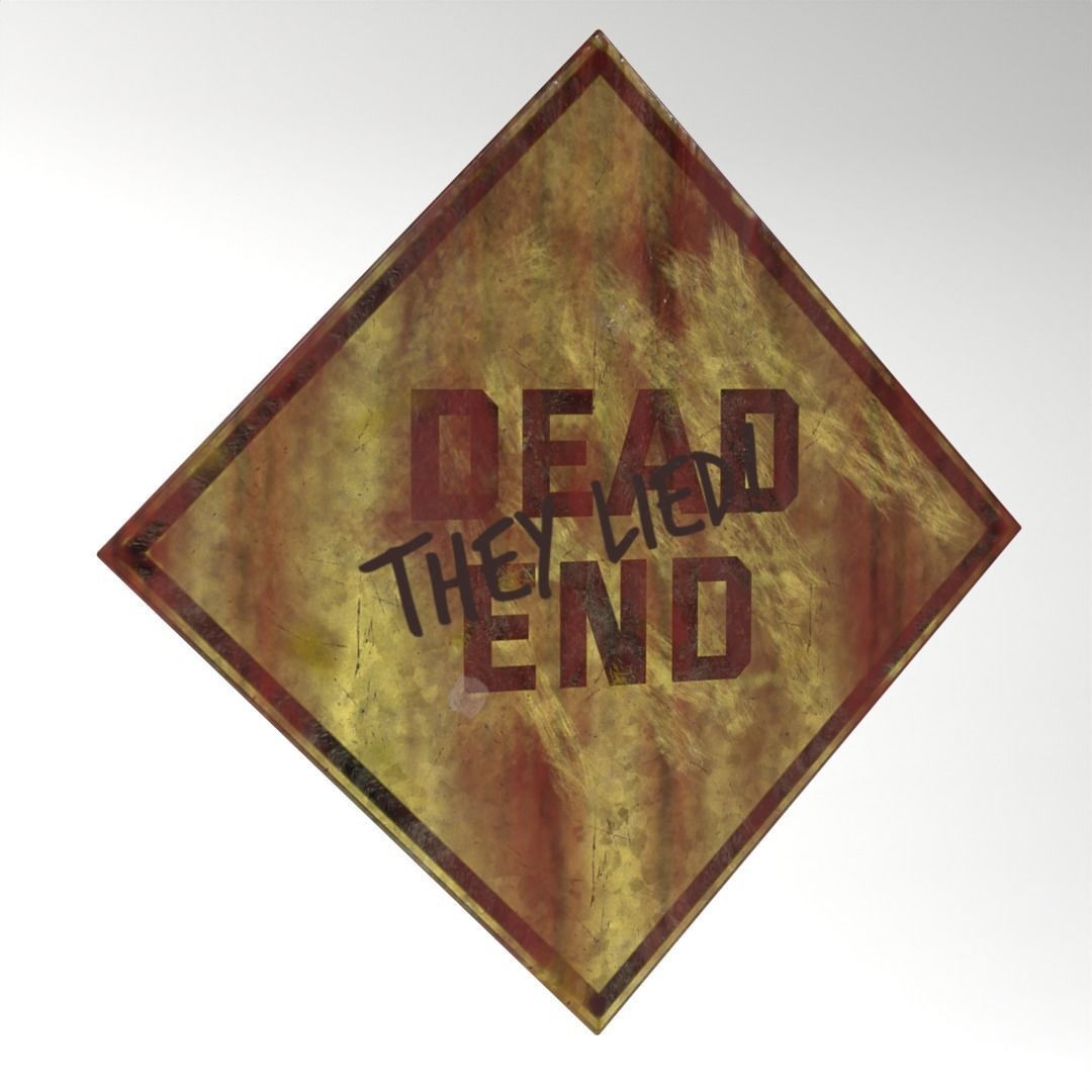 3D model Apocalyptic Road Signs VR / AR / low-poly | CGTrader