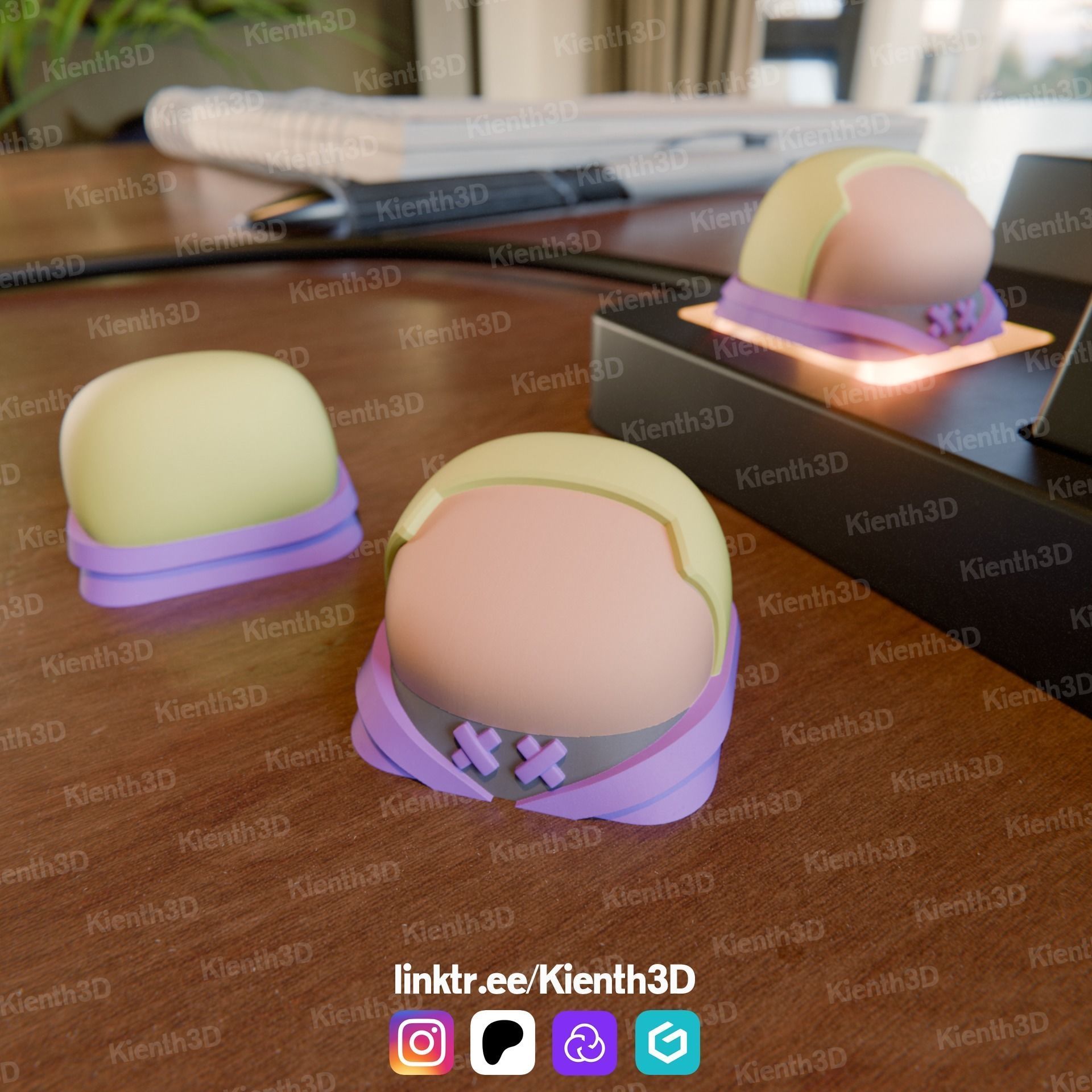 Gekko Valorant Keycap 3D model 3D printable | CGTrader