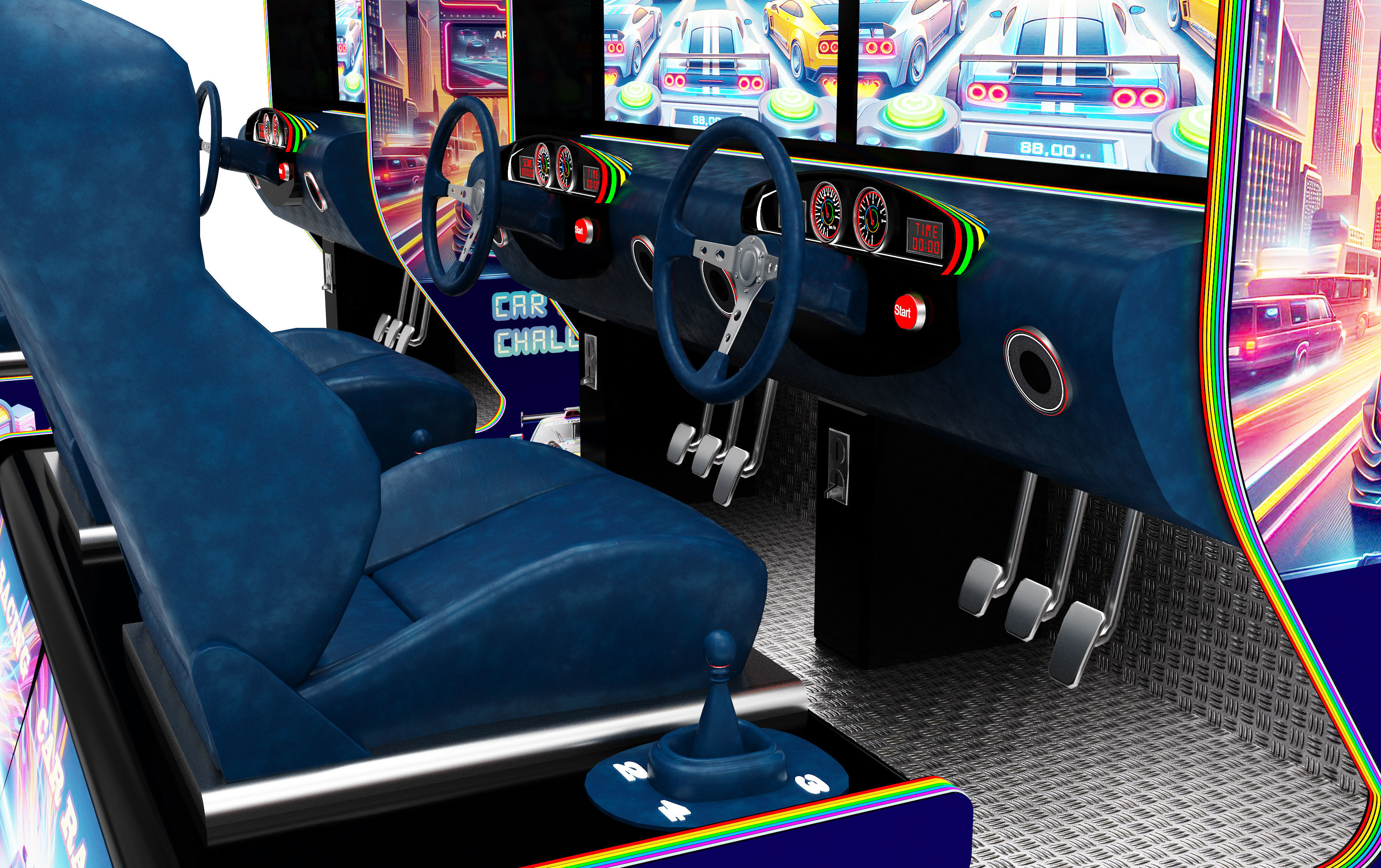 Arcade Game Simulator Car Racing Machine 3D model | CGTrader