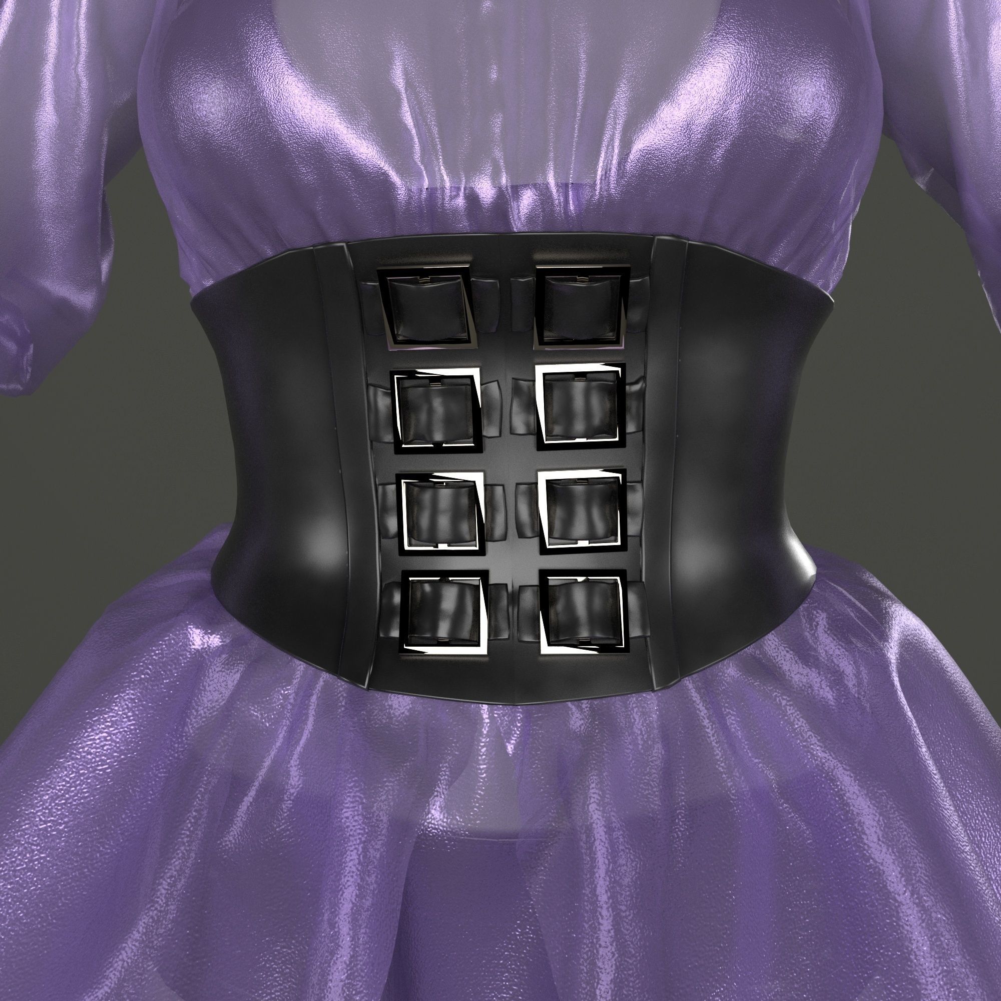 Suit with corset free 3D model | CGTrader