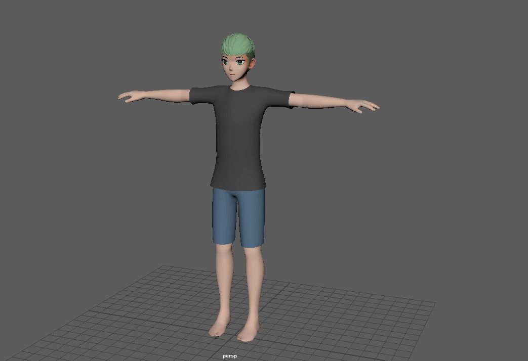 Anime Collection Sample free 3D model animated rigged | CGTrader