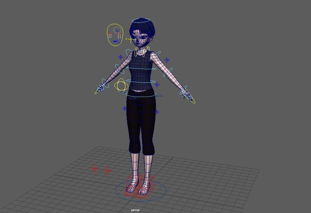 Anime Collection Sample free 3D model animated rigged | CGTrader