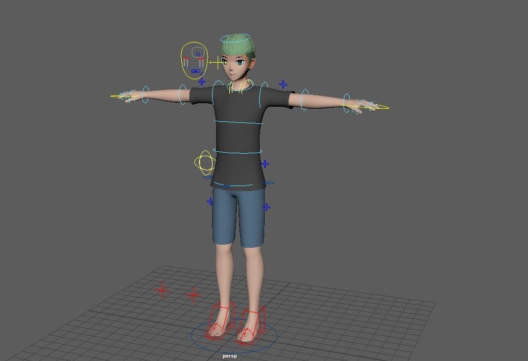 Anime Collection Sample free 3D model animated rigged | CGTrader