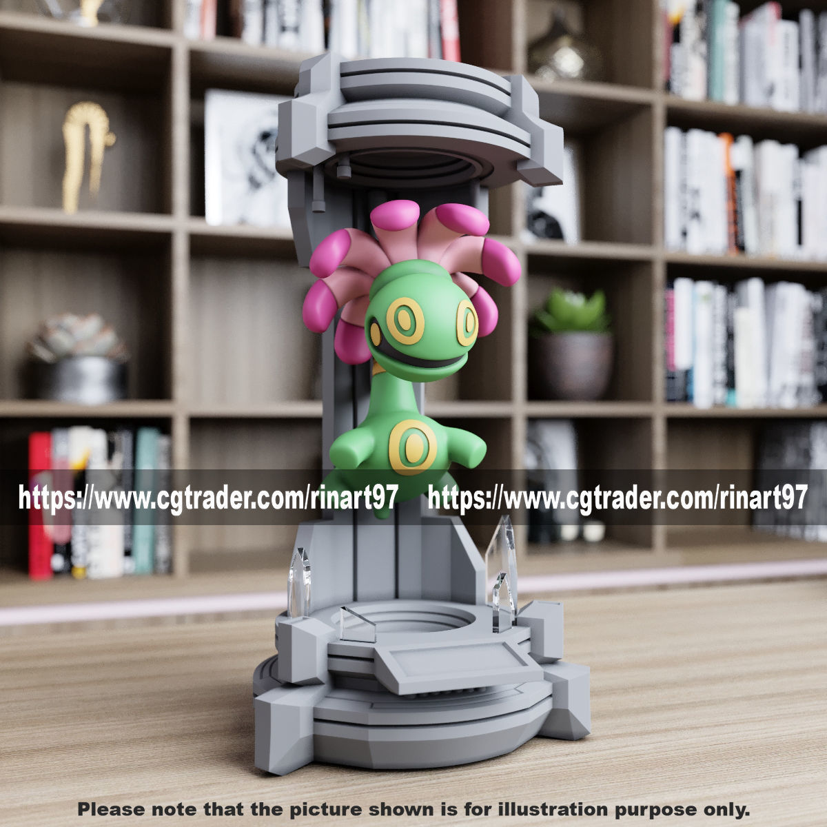 Cradily in the lab from pokemon 3D model 3D printable | CGTrader