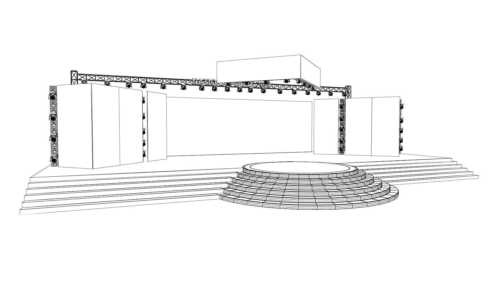 Event stage design 3D model | CGTrader