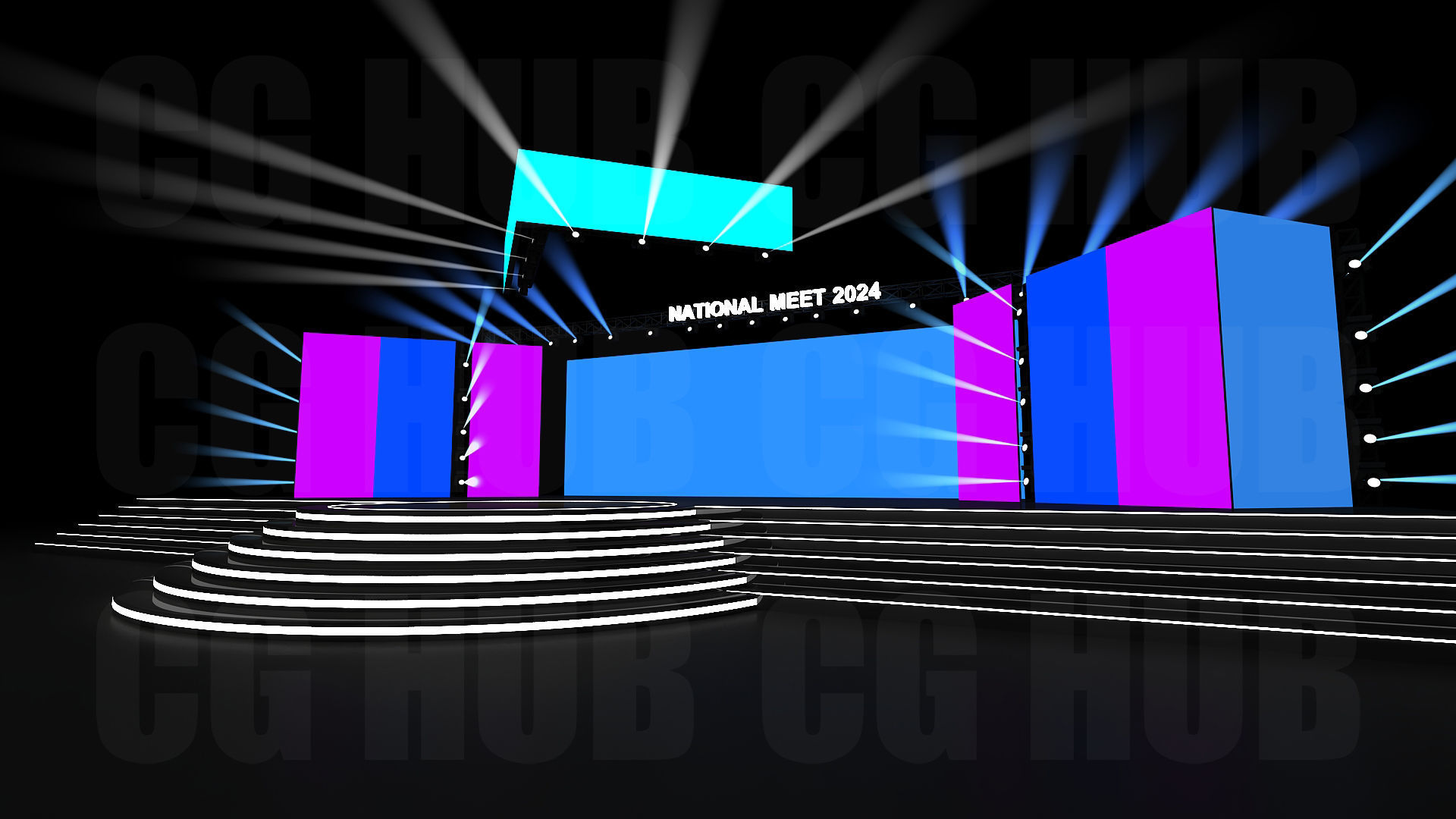 Event stage design 3D model | CGTrader