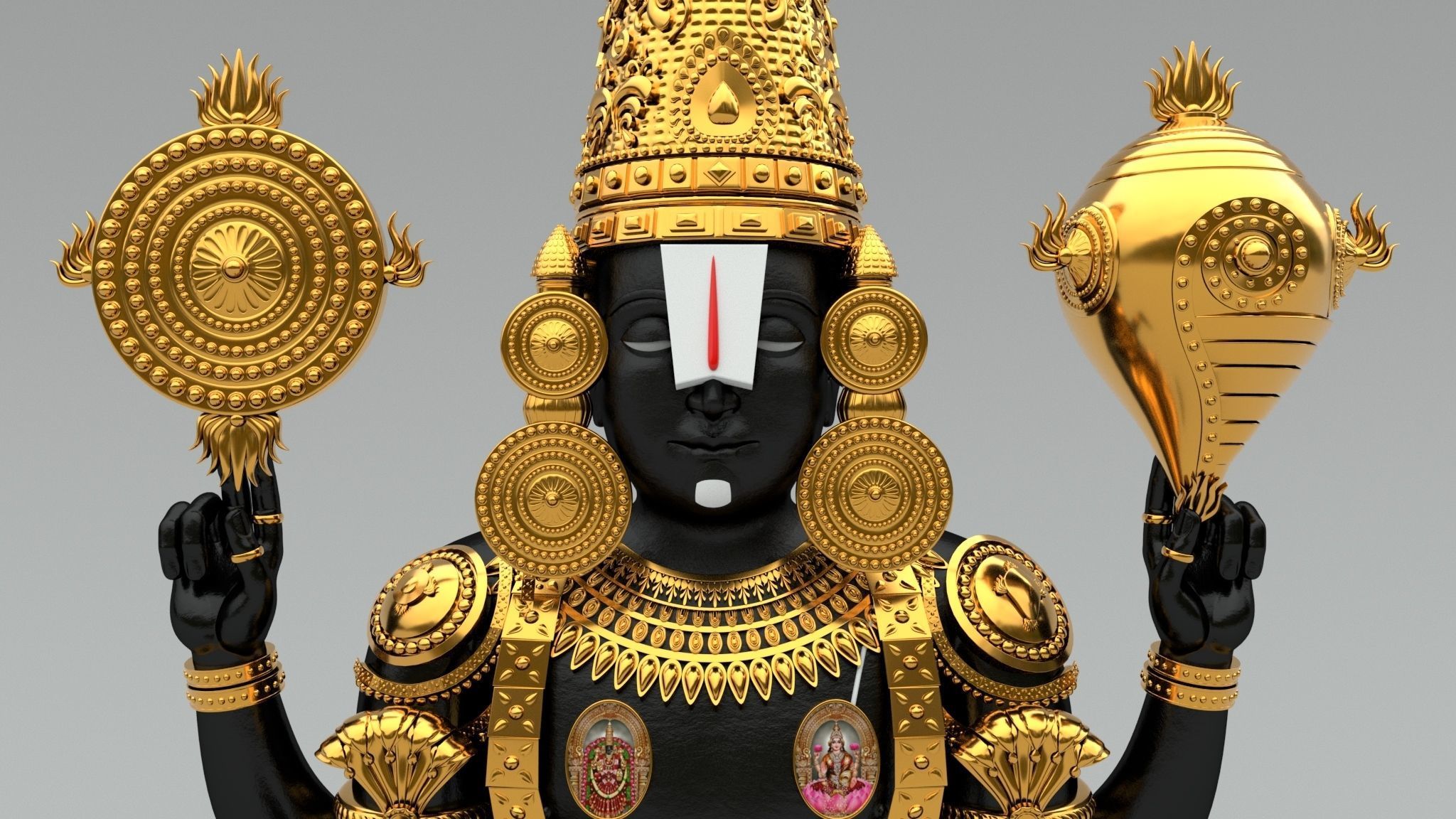 Lord venkateswara Balaji 3D model | CGTrader