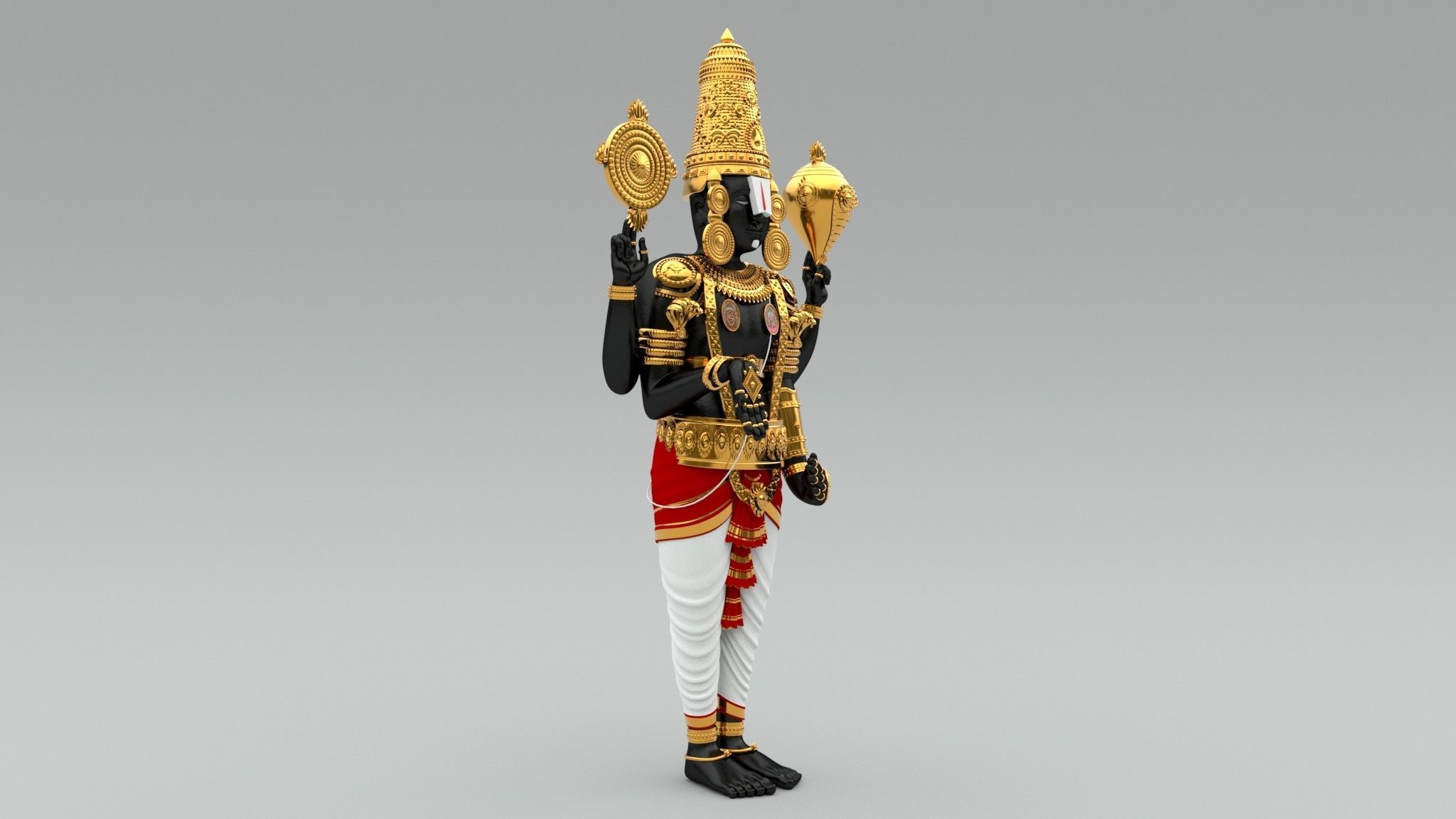 Lord venkateswara Balaji 3D model | CGTrader