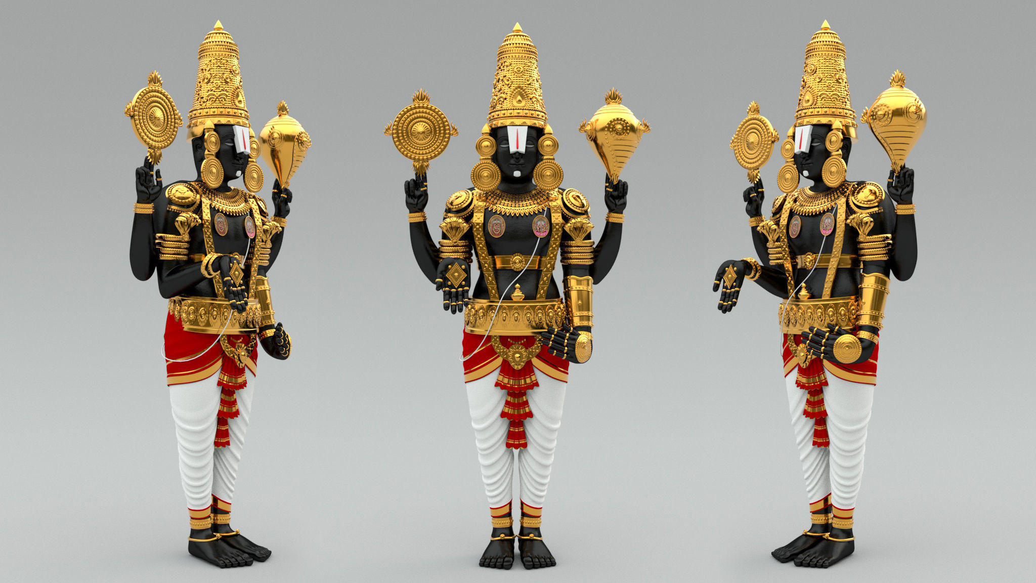 Lord venkateswara Balaji 3D model | CGTrader