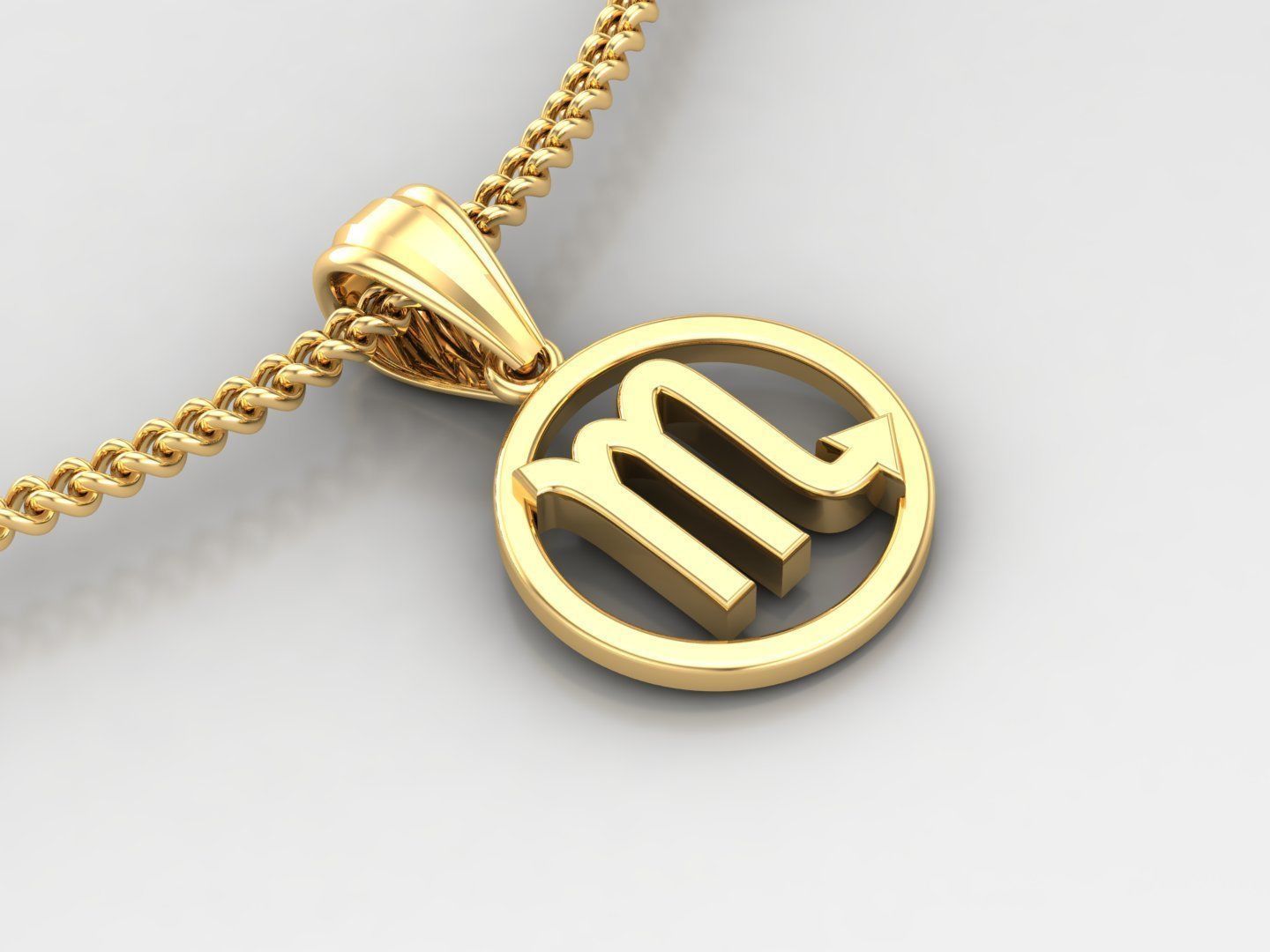 Scorpio Original Pendant Design Version 2 3D model 3D printable | CGTrader