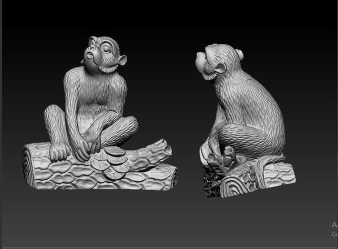 mokey 3d free free 3D model 3D printable | CGTrader