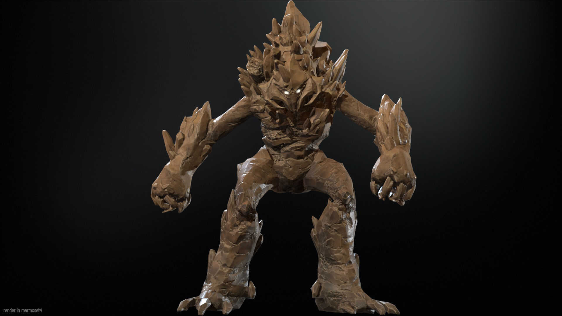 3D model Stone Guardian VR / AR / low-poly | CGTrader