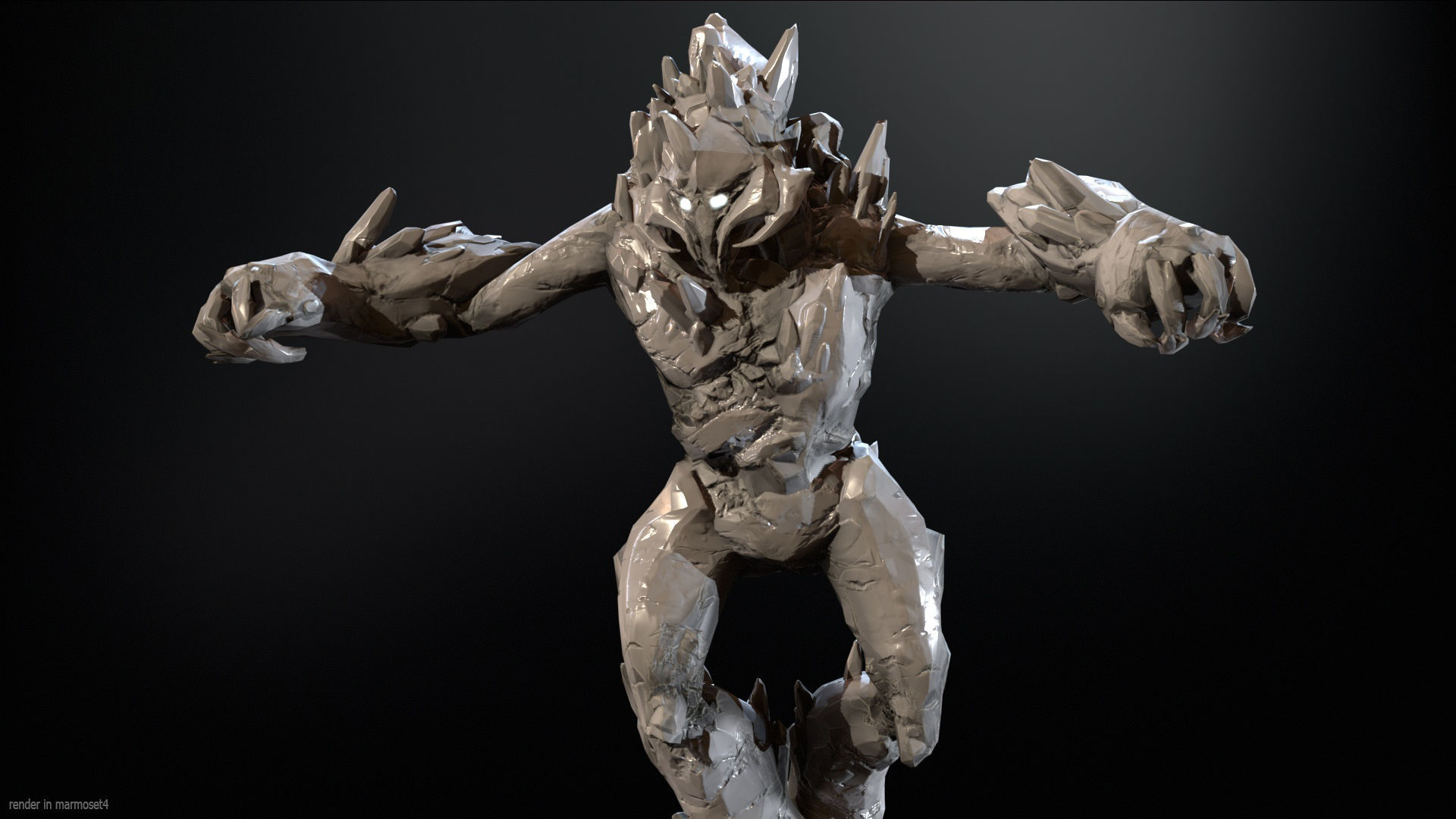 3D model Stone Guardian VR / AR / low-poly | CGTrader
