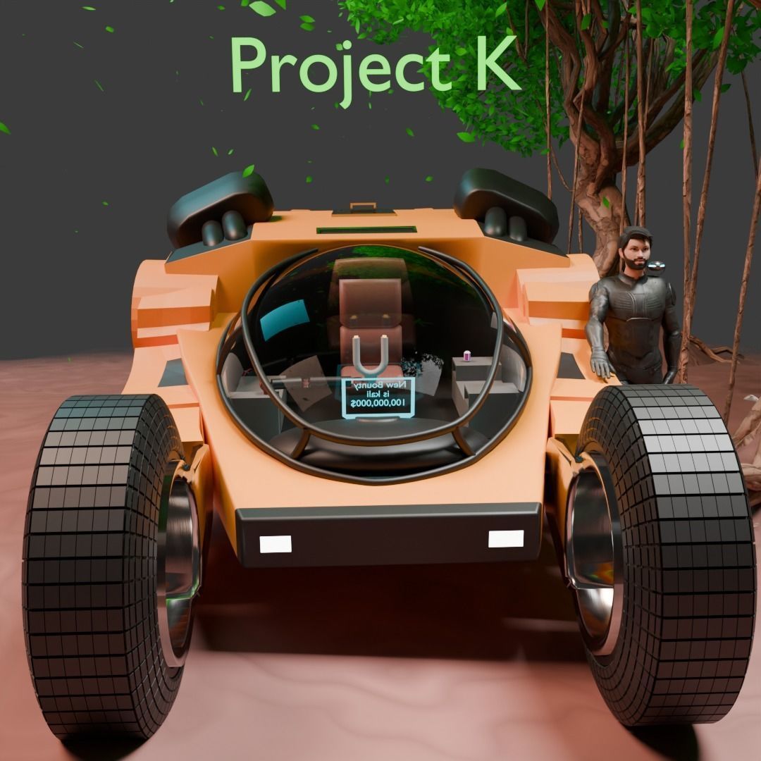 kalki 2898 AD Bhairava with Bujji and car 3D model | CGTrader