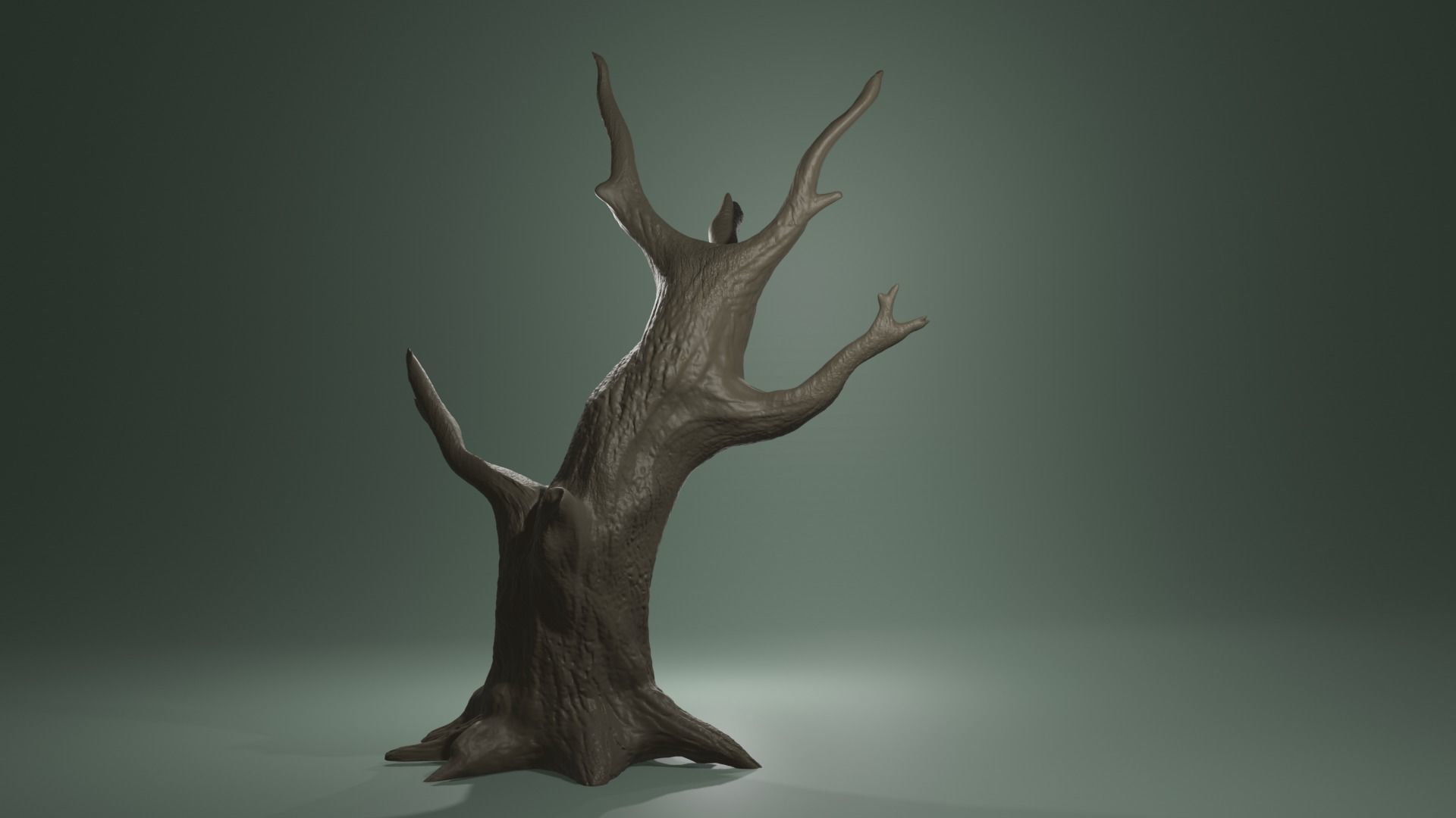 Dead tree for tabletop dnd diorama plant woods horror halloween 3D ...